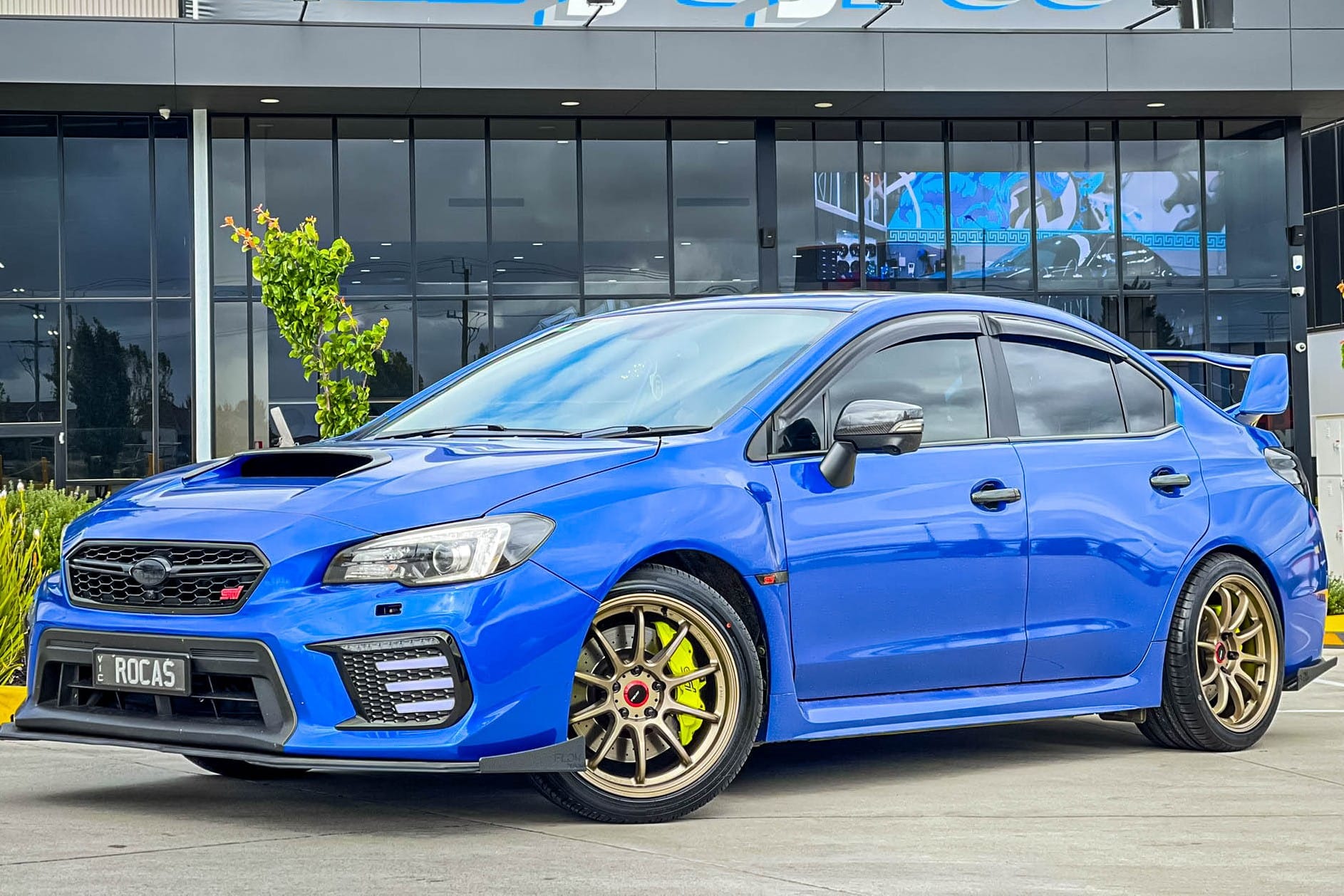 subaru wrx sti avid av-40 matte bronze wheel #10099