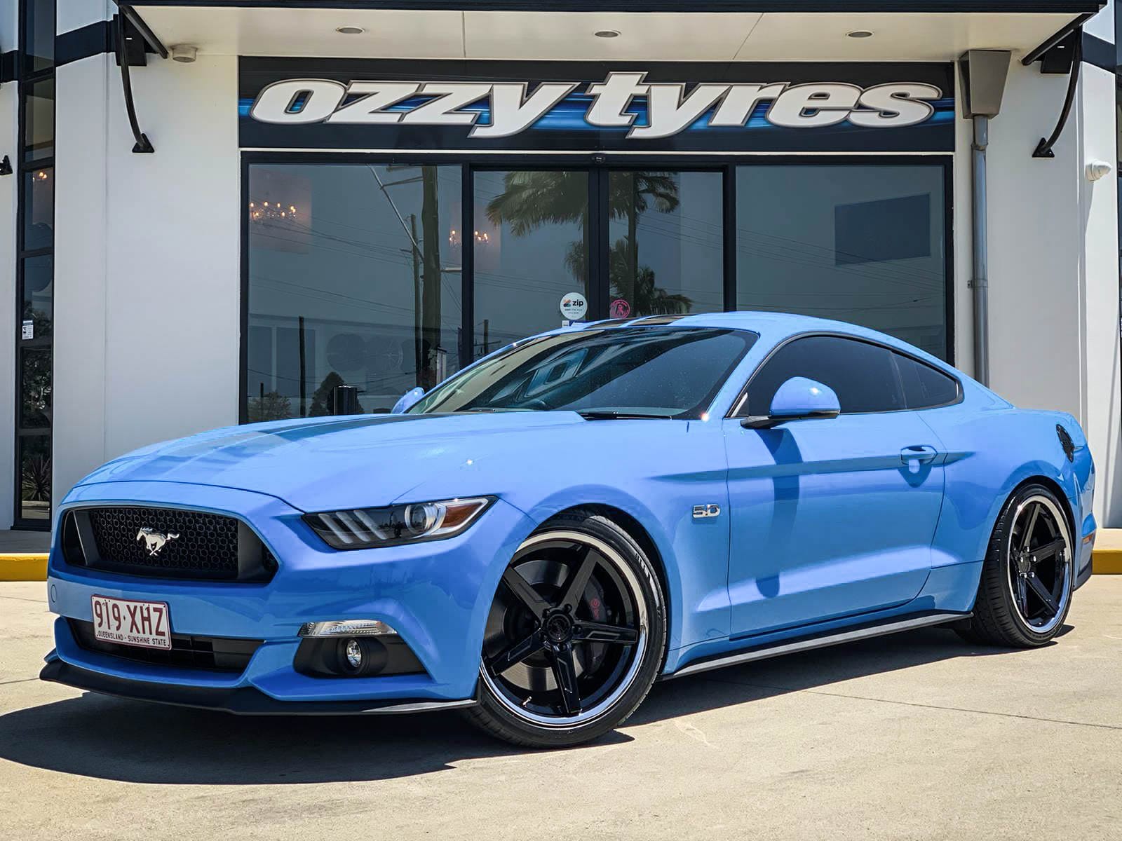 Ford mustang vertini rf1.7 gloss black chrome lip #1011