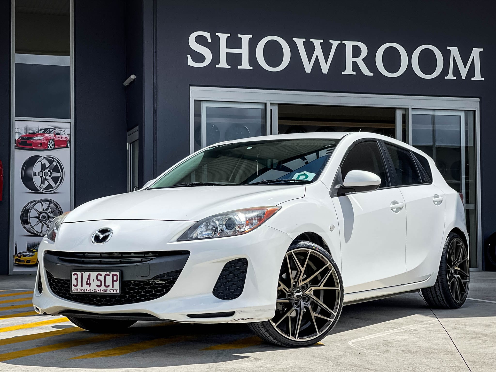 mazda 3 hussla jacques matte bronze bronze tint face wheel #10174