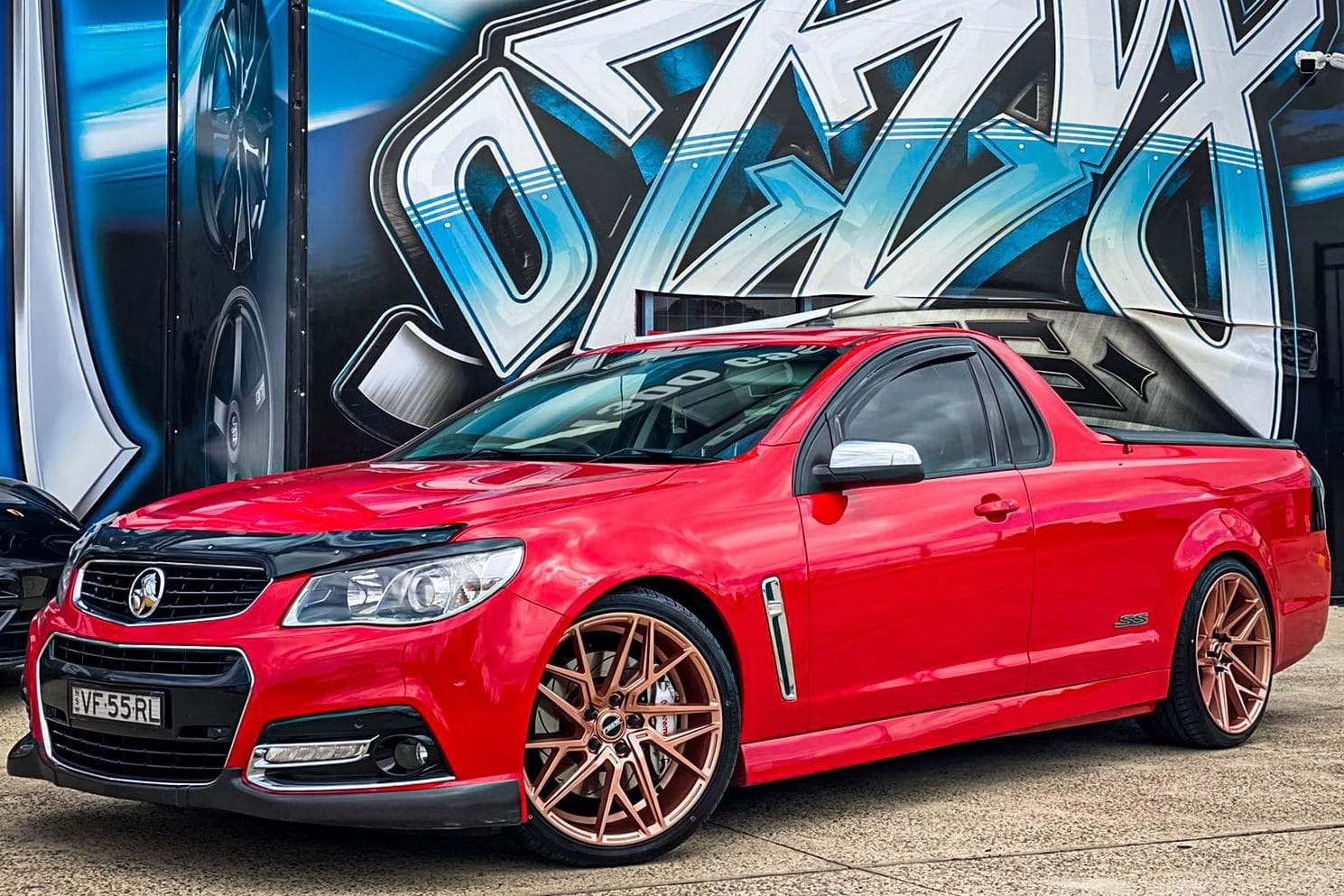 holden commodore hussla jacques rose gold wheel #10295