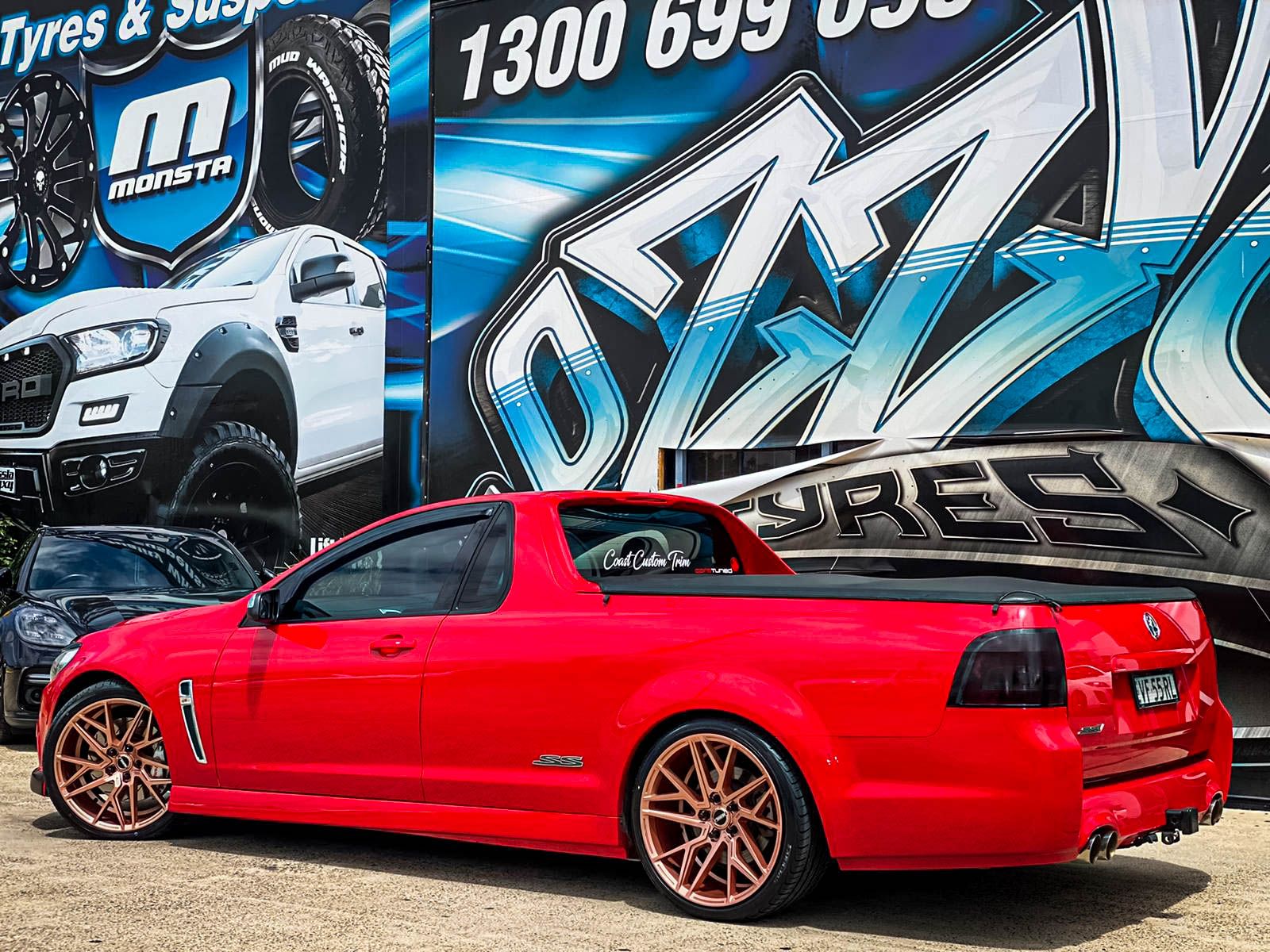 holden commodore hussla jacques rose gold wheel #10295