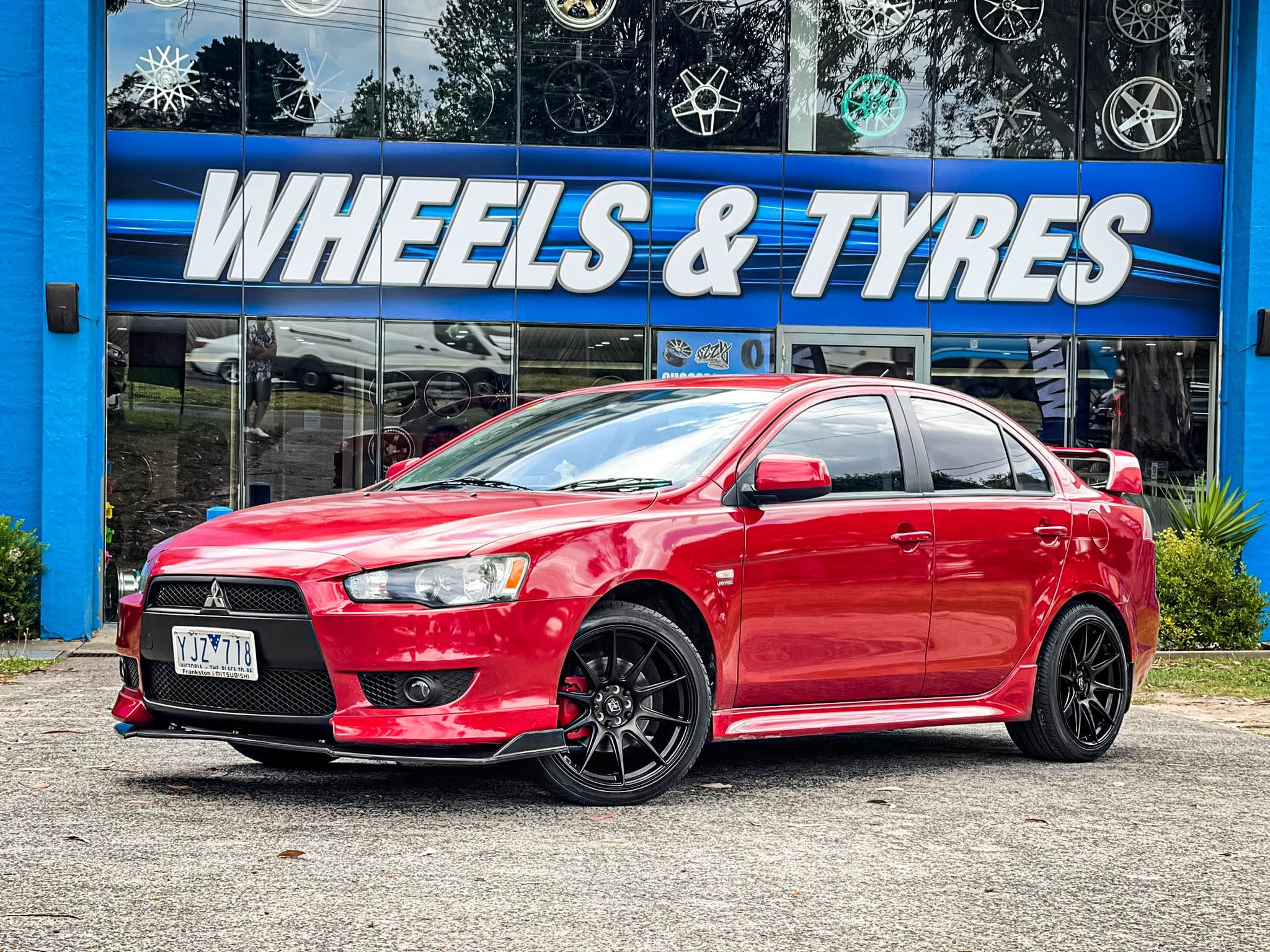 MITSUBISHI LANCER HUSSLA 027 MATTE BLACK Wheel #10318