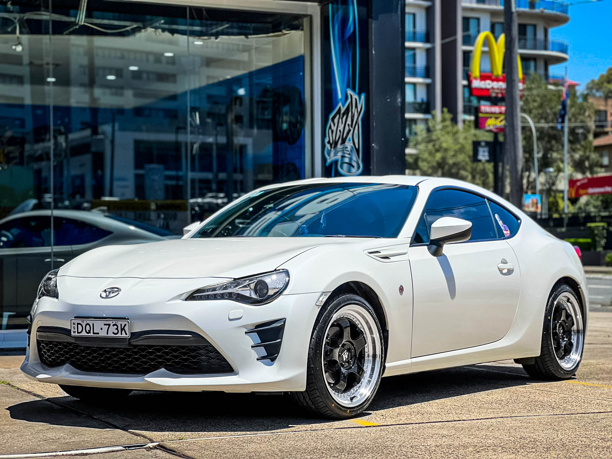 TOYOTA 86 HUSSLA ZEN GLOSS BLACK CHROME RIVETS MACHINED LIP Wheel #10356