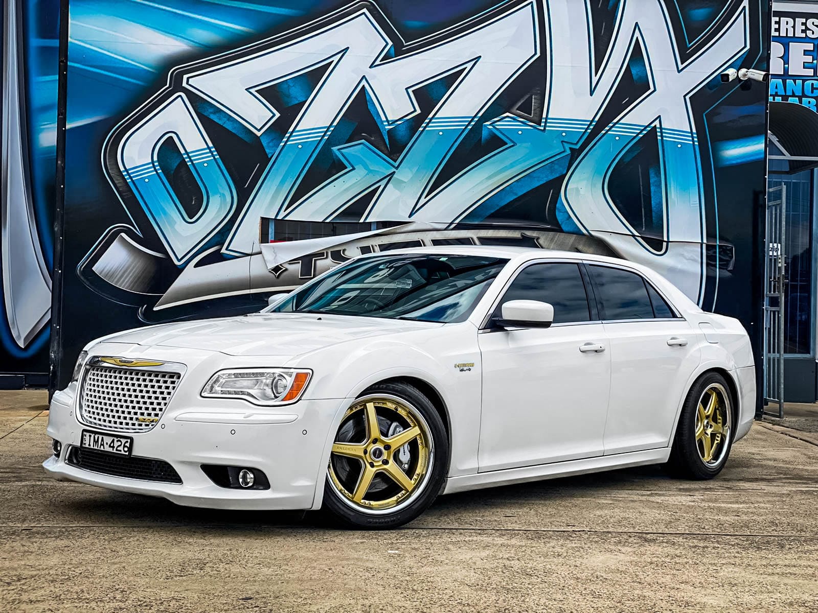 chrysler 300c srt-8 vertini drift gold chrome lip wheel #10499