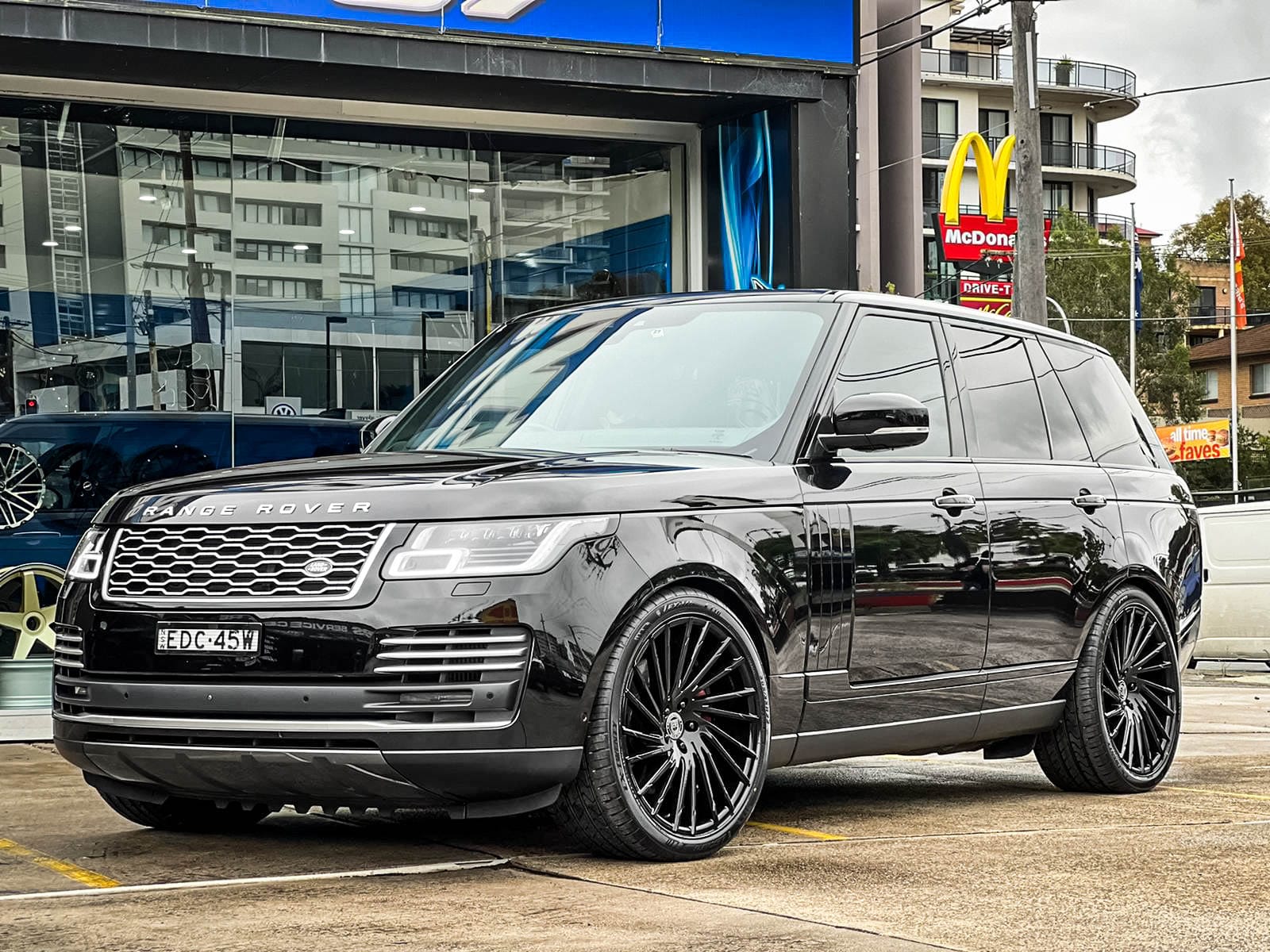 LAND ROVER RANGE ROVER LEXANI WRAITH FULL GLOSS BLACK Wheel #10506