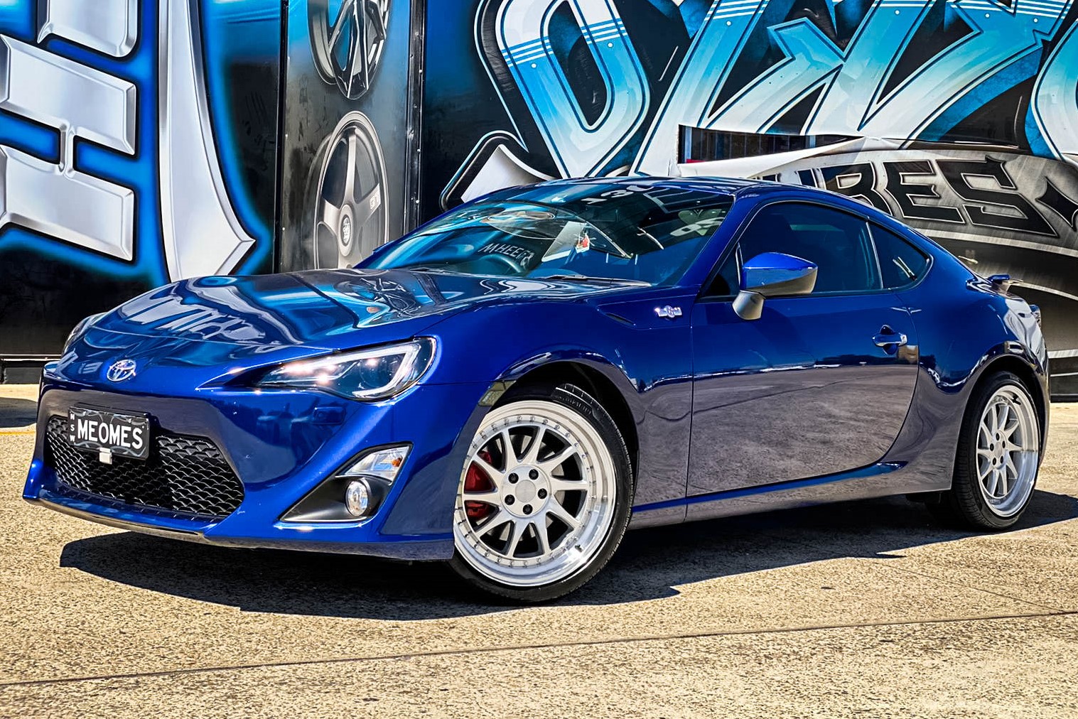 toyota 86 avid av-56 machined silver wheel #10683