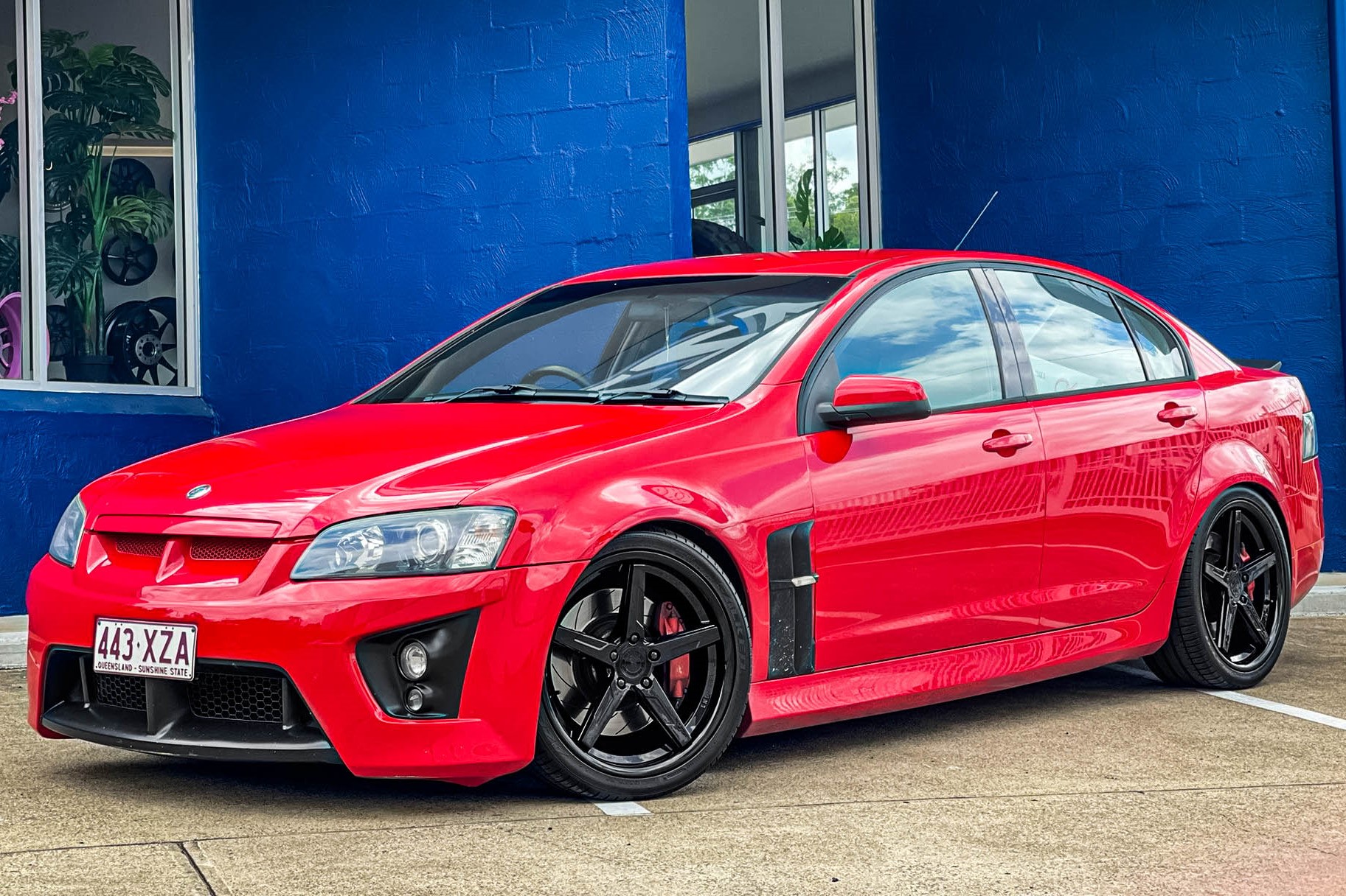 holden hsv gts vertini rf1.7 gloss black wheel #10765