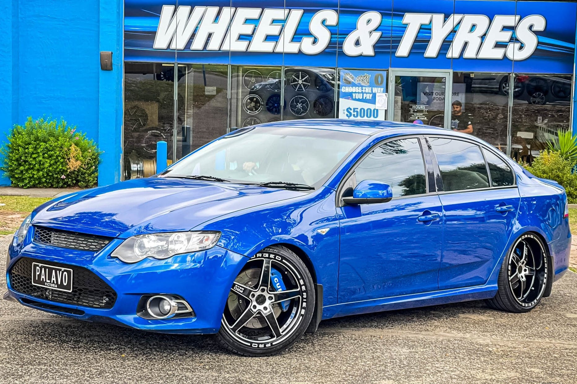 FORD FALCON PRO DRAG PD1 BLACK LIP Wheel #10818