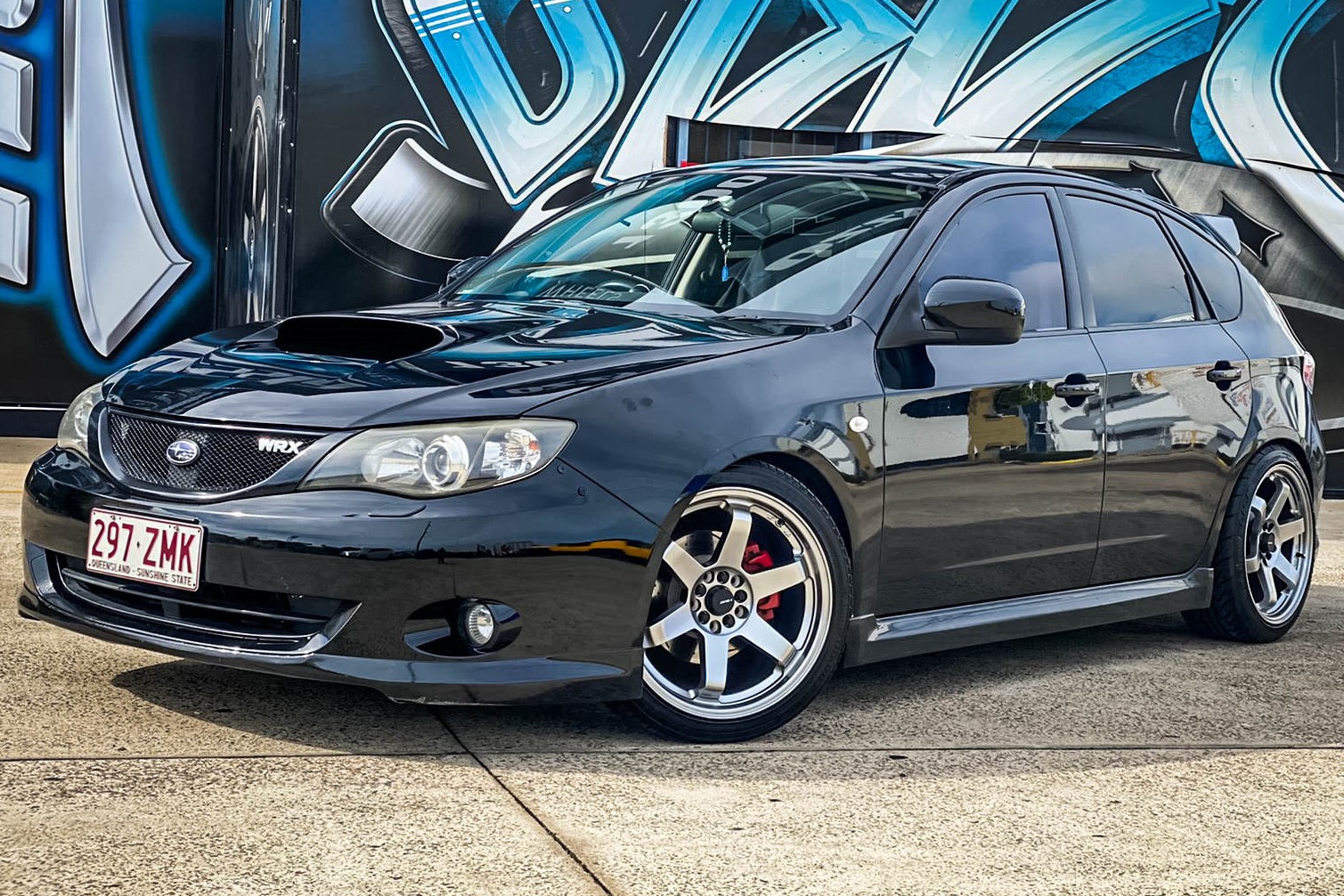 SUBARU WRX AVID AV-06 HYPER BLACK Wheel #10824