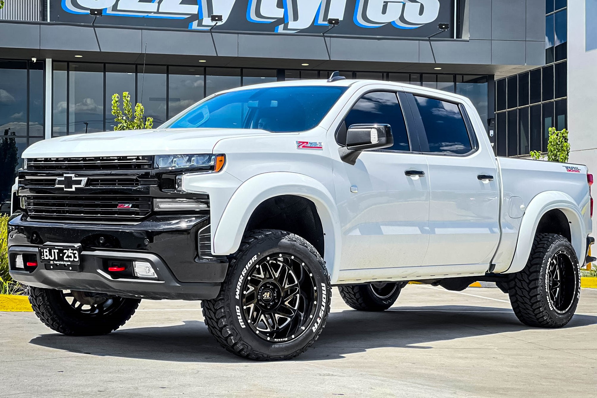 chevrolet silverado hussla tomahawk gloss black milled wheel #10912