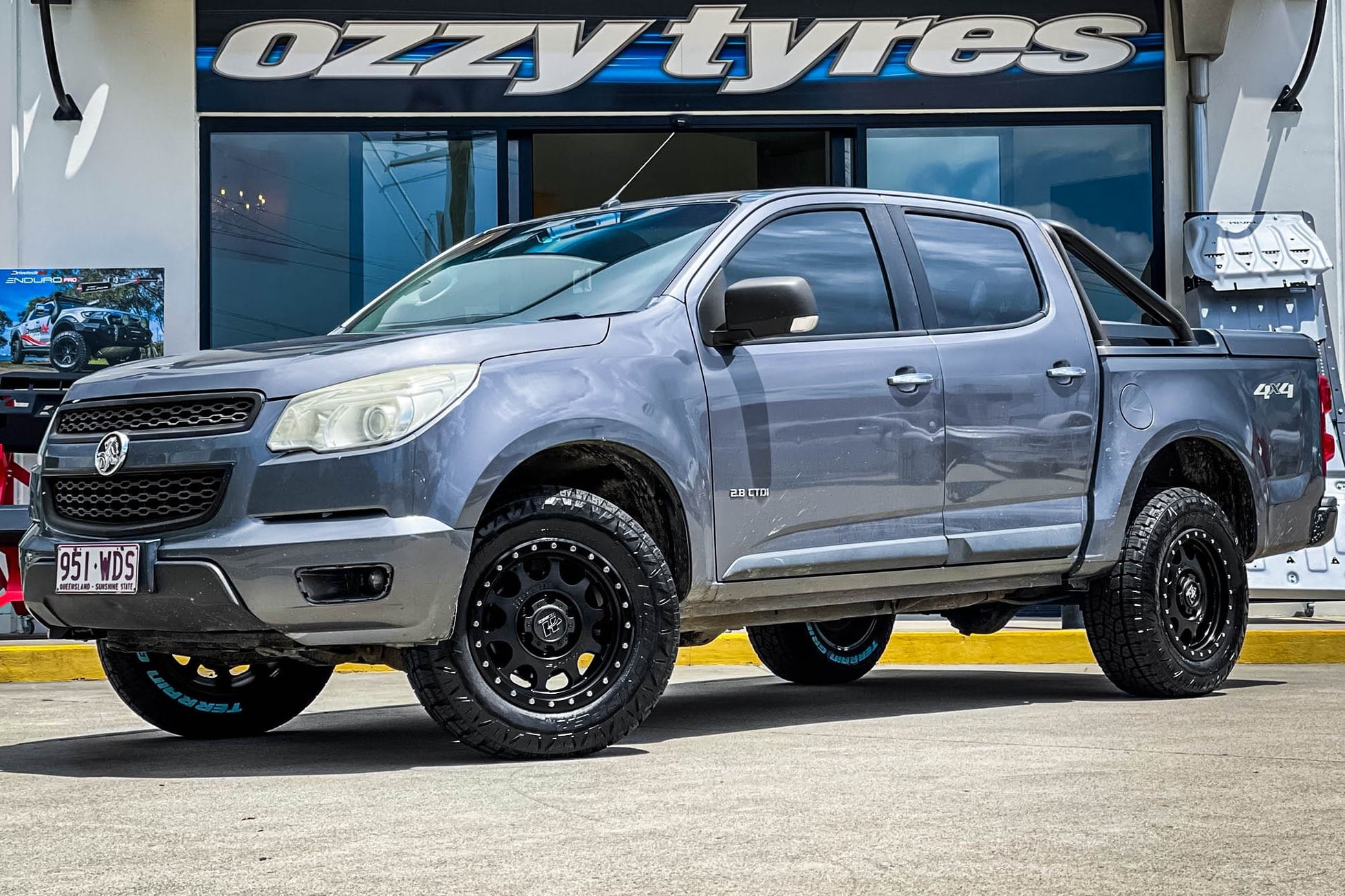 holden colorado hussla raptor matte black wheel #10920