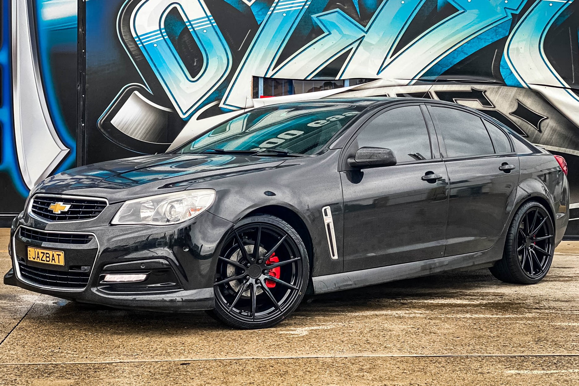 HOLDEN COMMODORE VERTINI RF1.1 GLOSS BLACK Wheel #10944