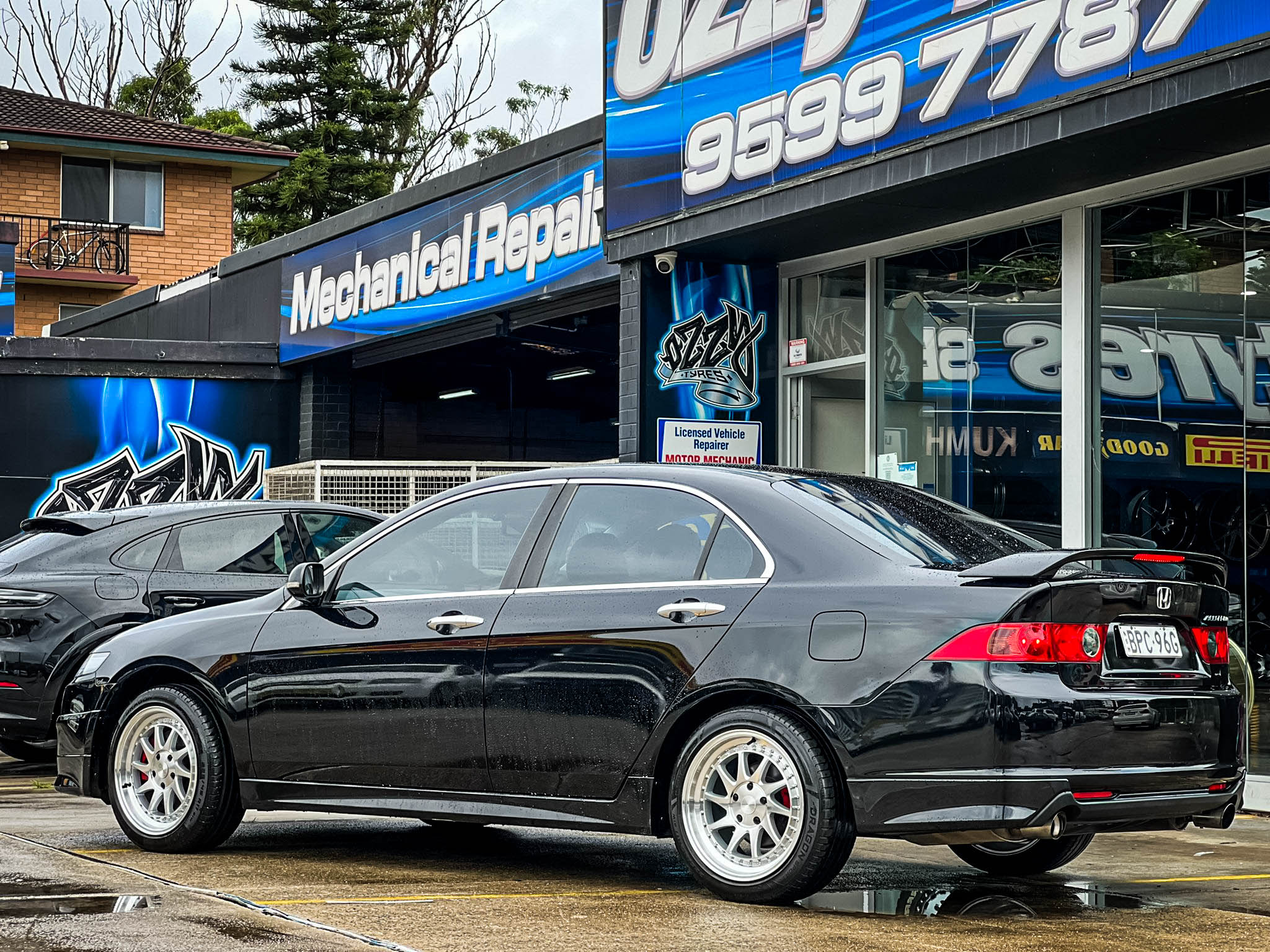 honda accord avid av-56 machined silver wheel #10954