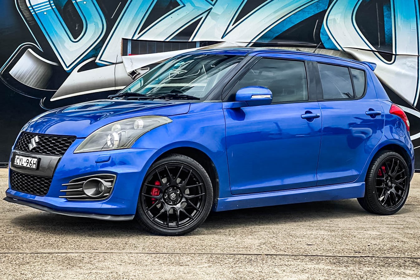 SUZUKI SWIFT HUSSLA 030 GLOSS BLACK Wheel #10999