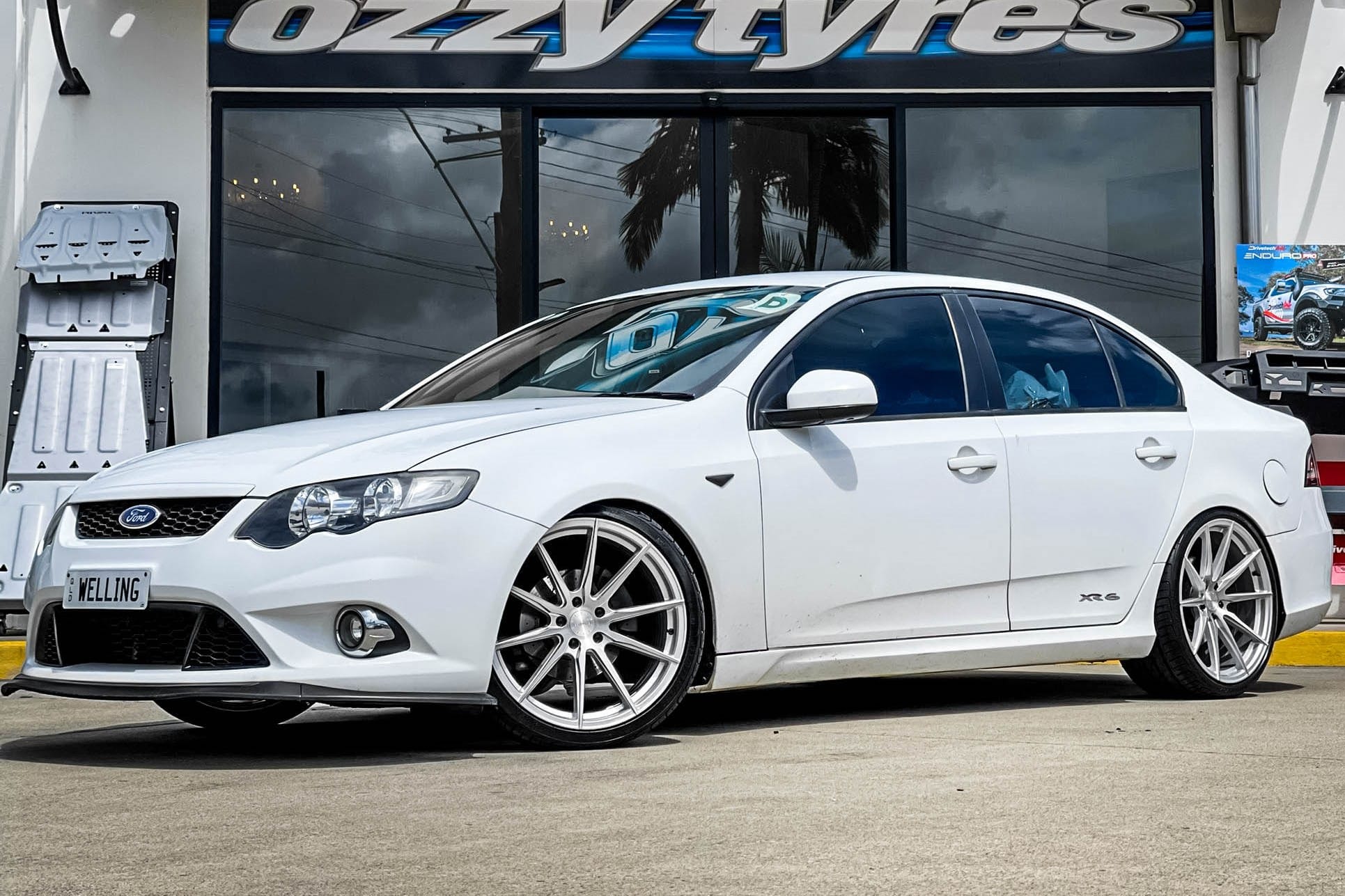 ford falcon vertini rf1.1 brushed silver machined face wheel #11018