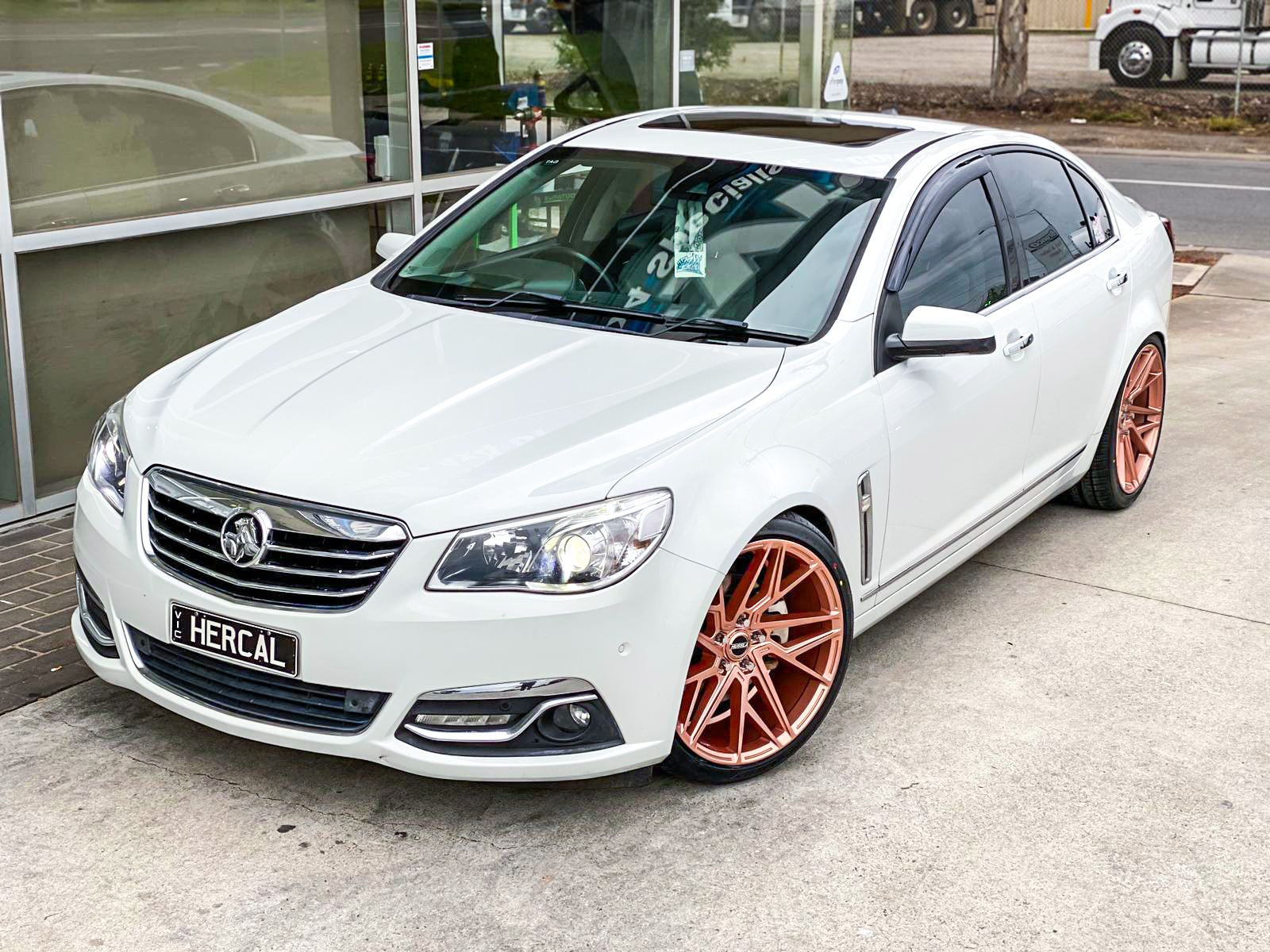 holden commodore hussla jacques rose gold wheel #1103