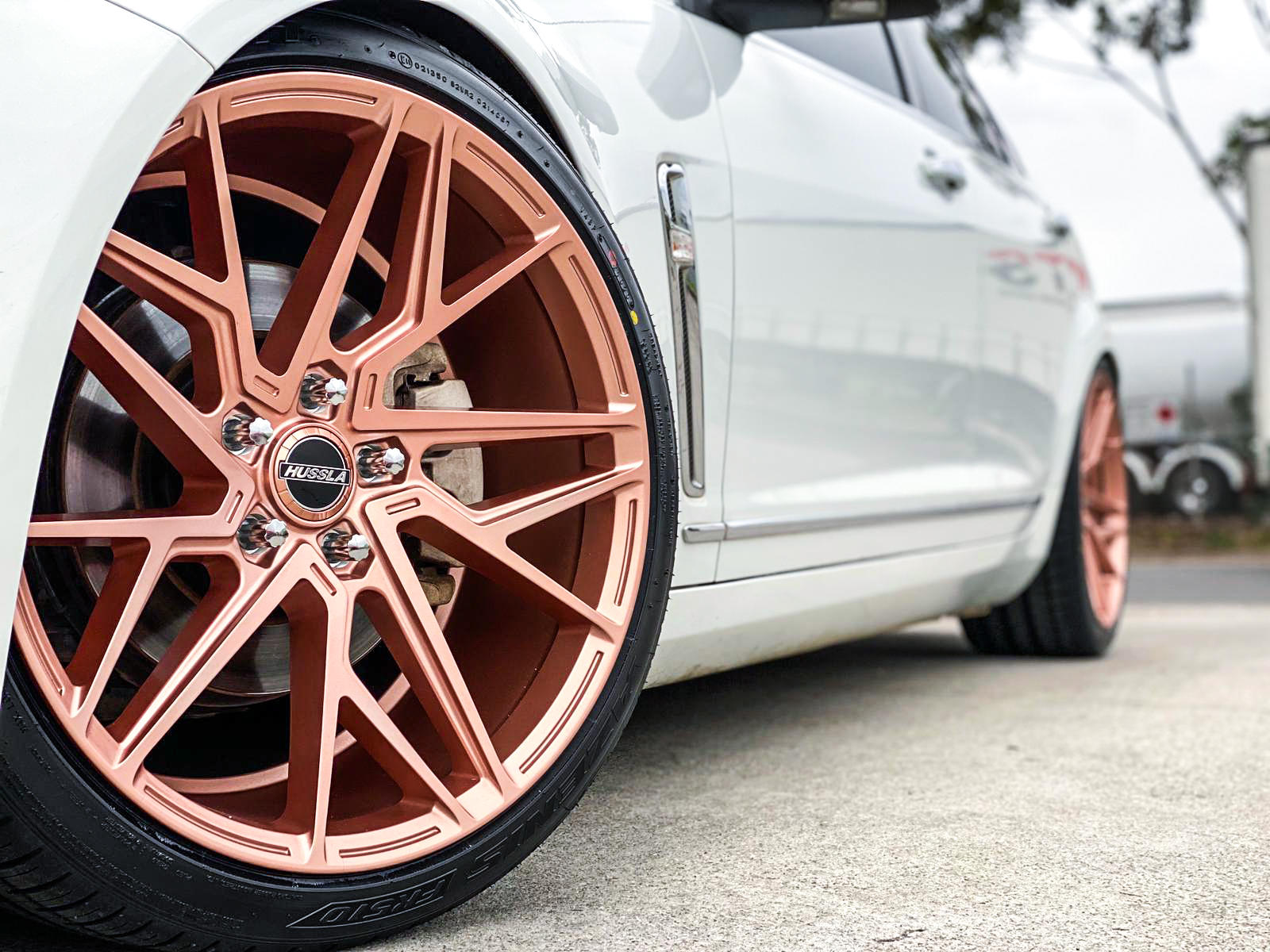 holden commodore hussla jacques rose gold wheel #1103