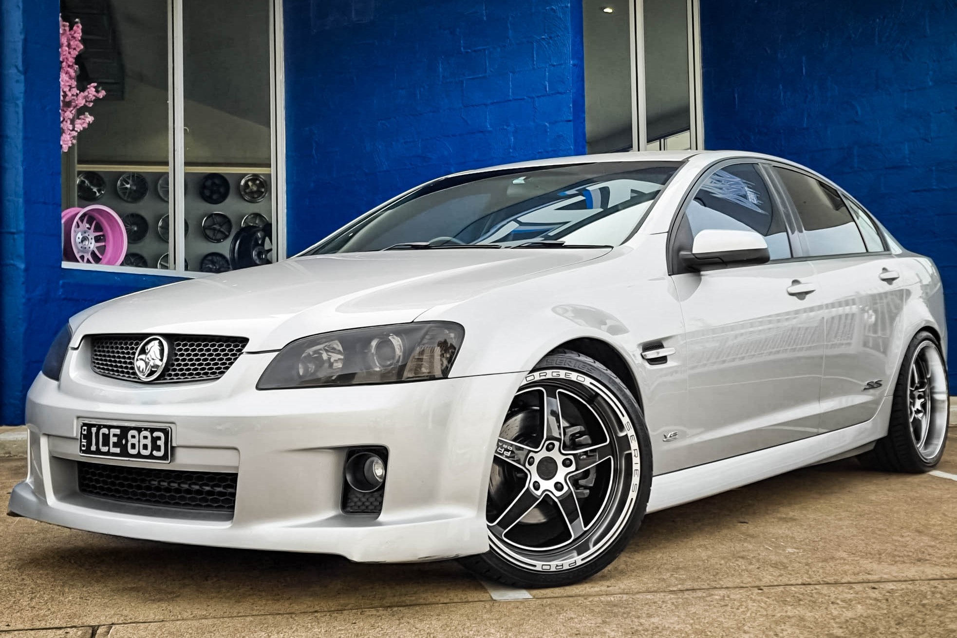 holden commodore pro drag pd1 machined lip wheel #11055