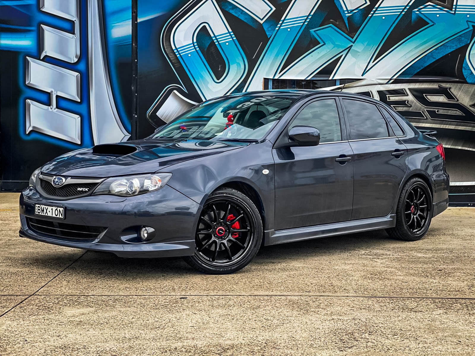 subaru wrx avid av-40 gloss black wheel #11067