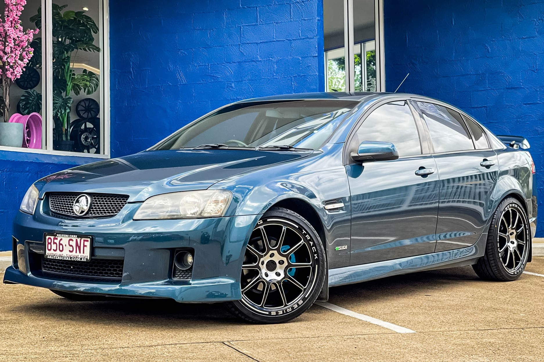 holden commodore pro drag track series gloss black milled spokes milled ...