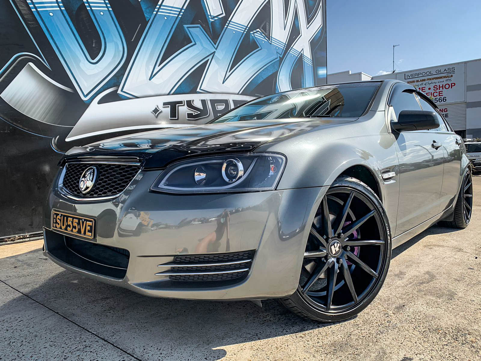 Holden commodore hussla directional matte black #1115