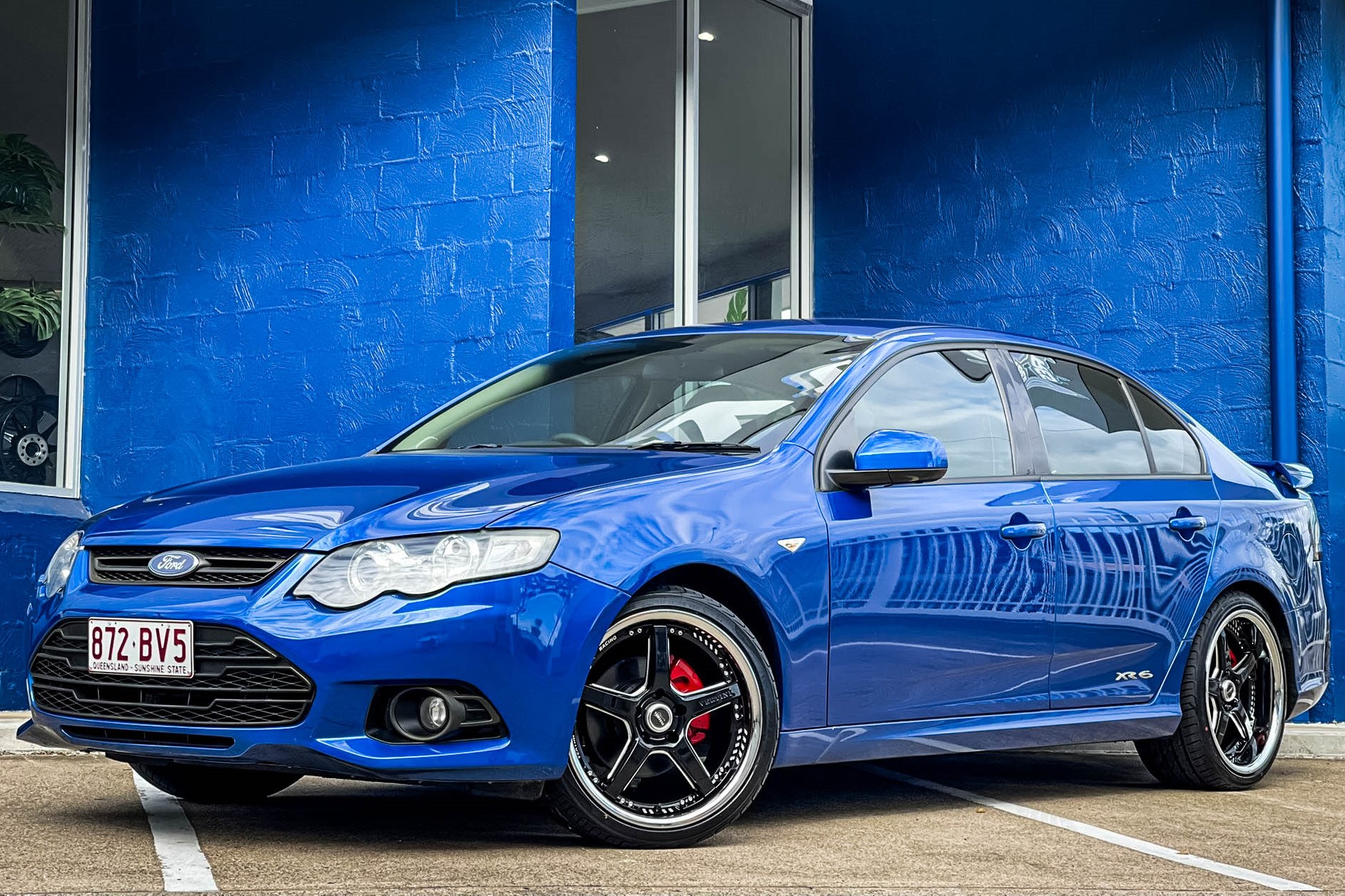 FORD FALCON VERTINI DRIFT GLOSS BLACK CHROME LIP Wheel #11155