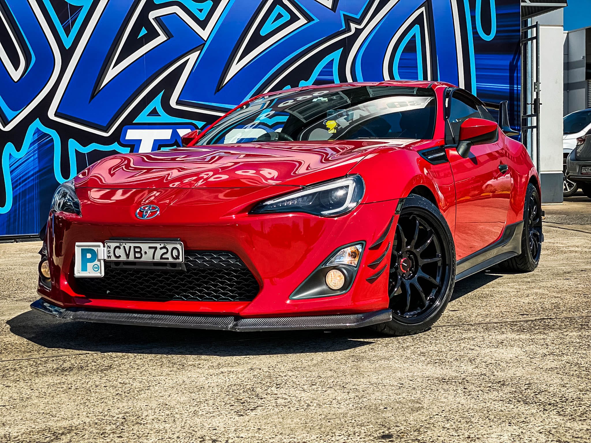 toyota 86 avid av-40 gloss black wheel #11223