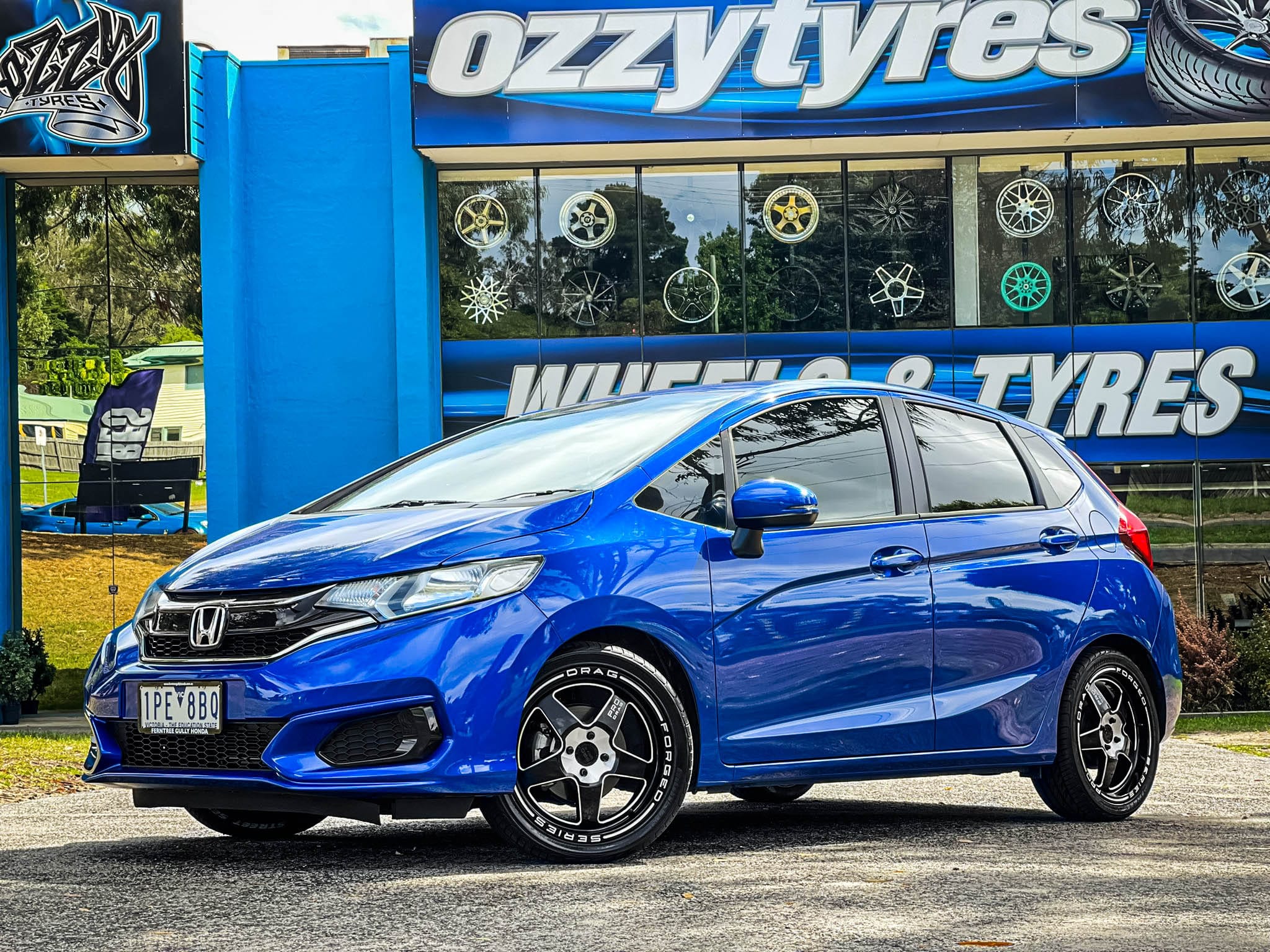 HONDA JAZZ PRO DRAG PD1 BLACK LIP Wheel #11274