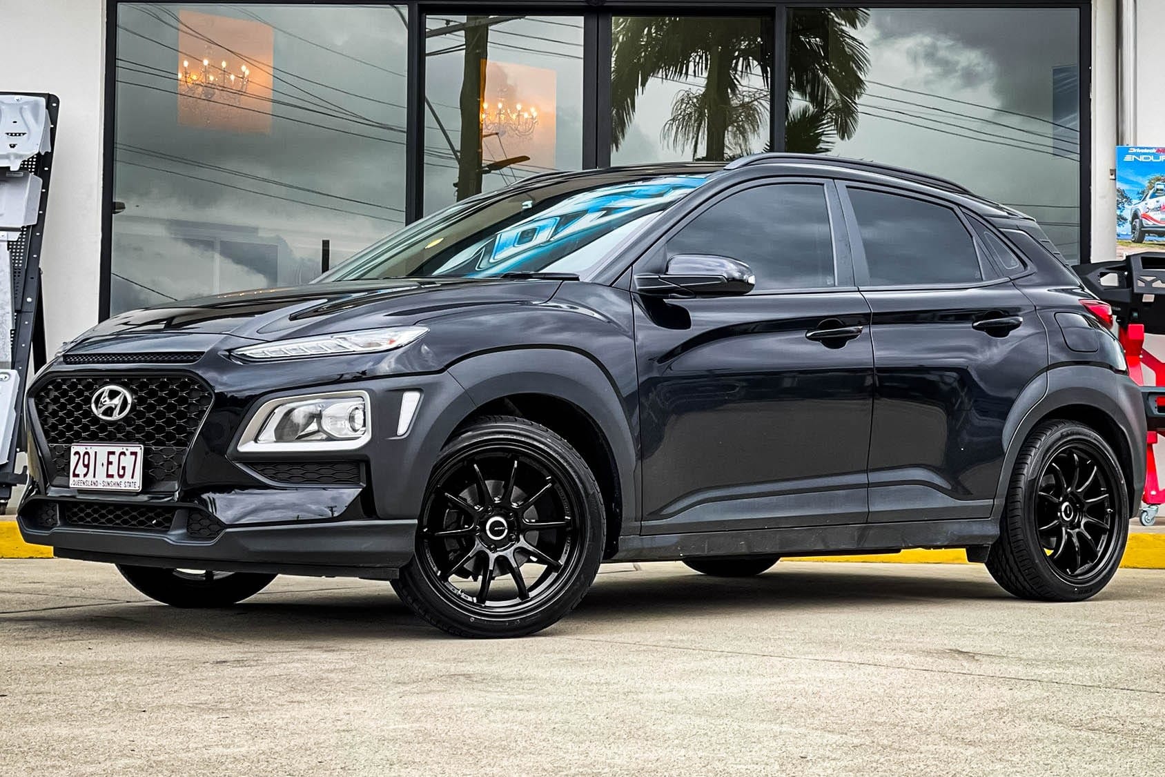 hyundai kona avid av-40 gloss black wheel #11370