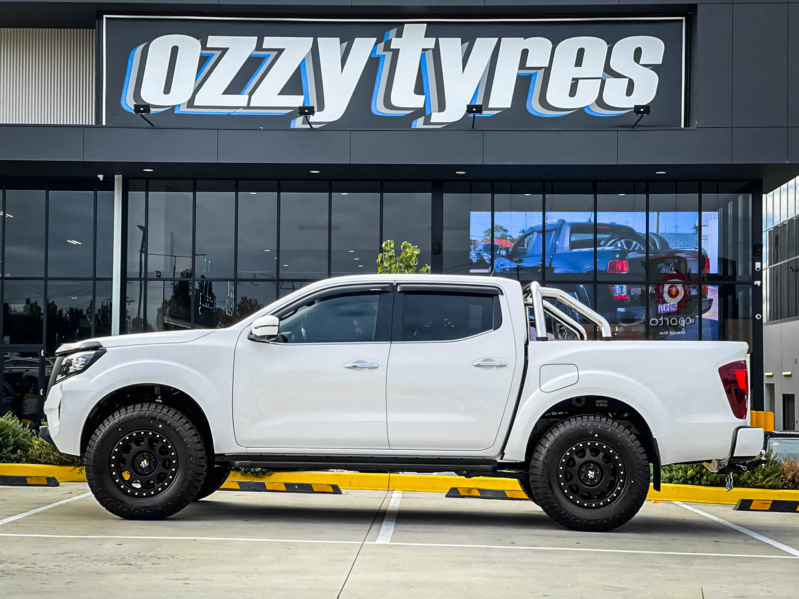 nissan navara hussla raptor matte black wheel #11447