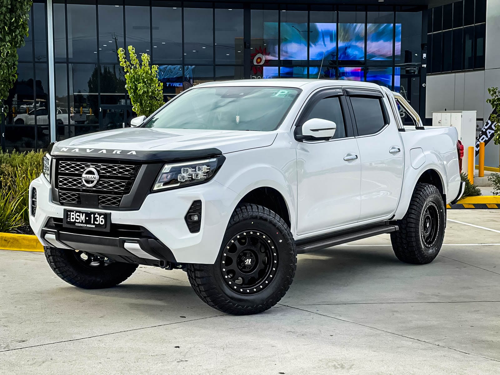 nissan navara hussla raptor matte black wheel #11447