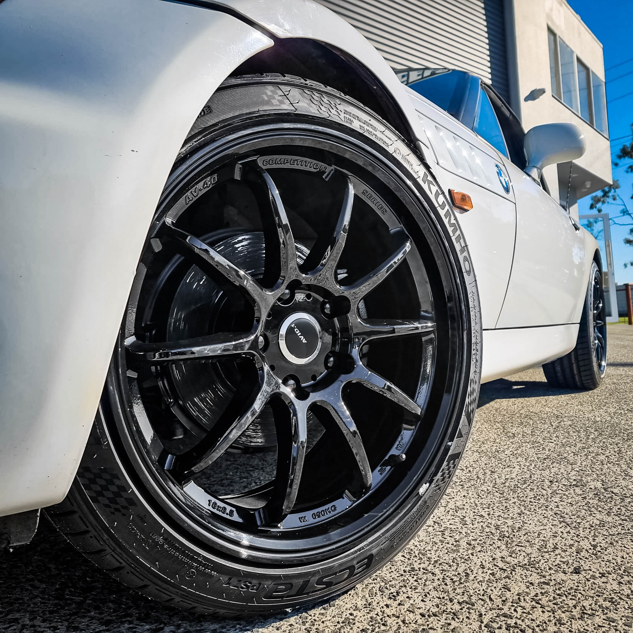 bmw z3 avid av-40 gloss black wheel #11622