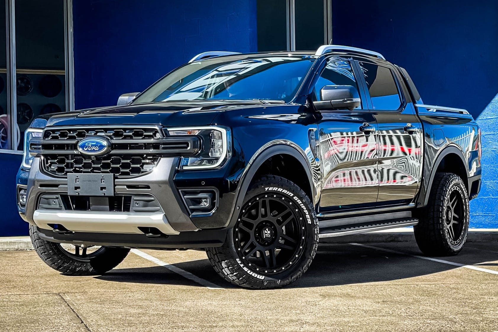 FORD RANGER NEXT GEN HUSSLA TERROR MATTE BLACK Wheel #11713