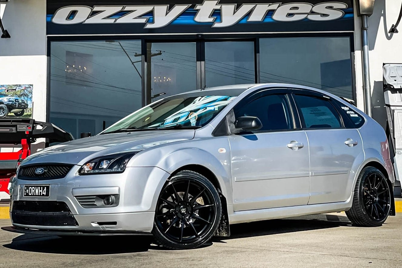 FORD FOCUS HUSSLA 027 GLOSS BLACK Wheel #11736