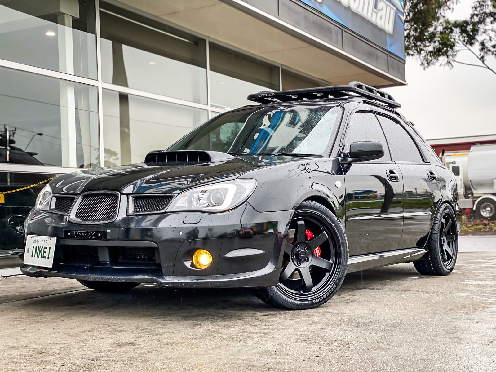 SUBARU WRX AVID AV-06 MATTE BLACK #1179