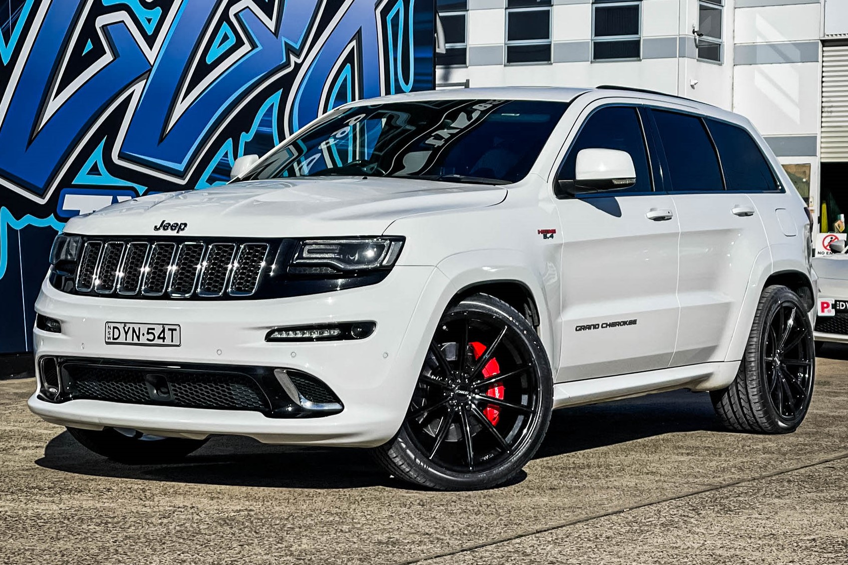 jeep grand cherokee hussla moz gloss black wheel #11796