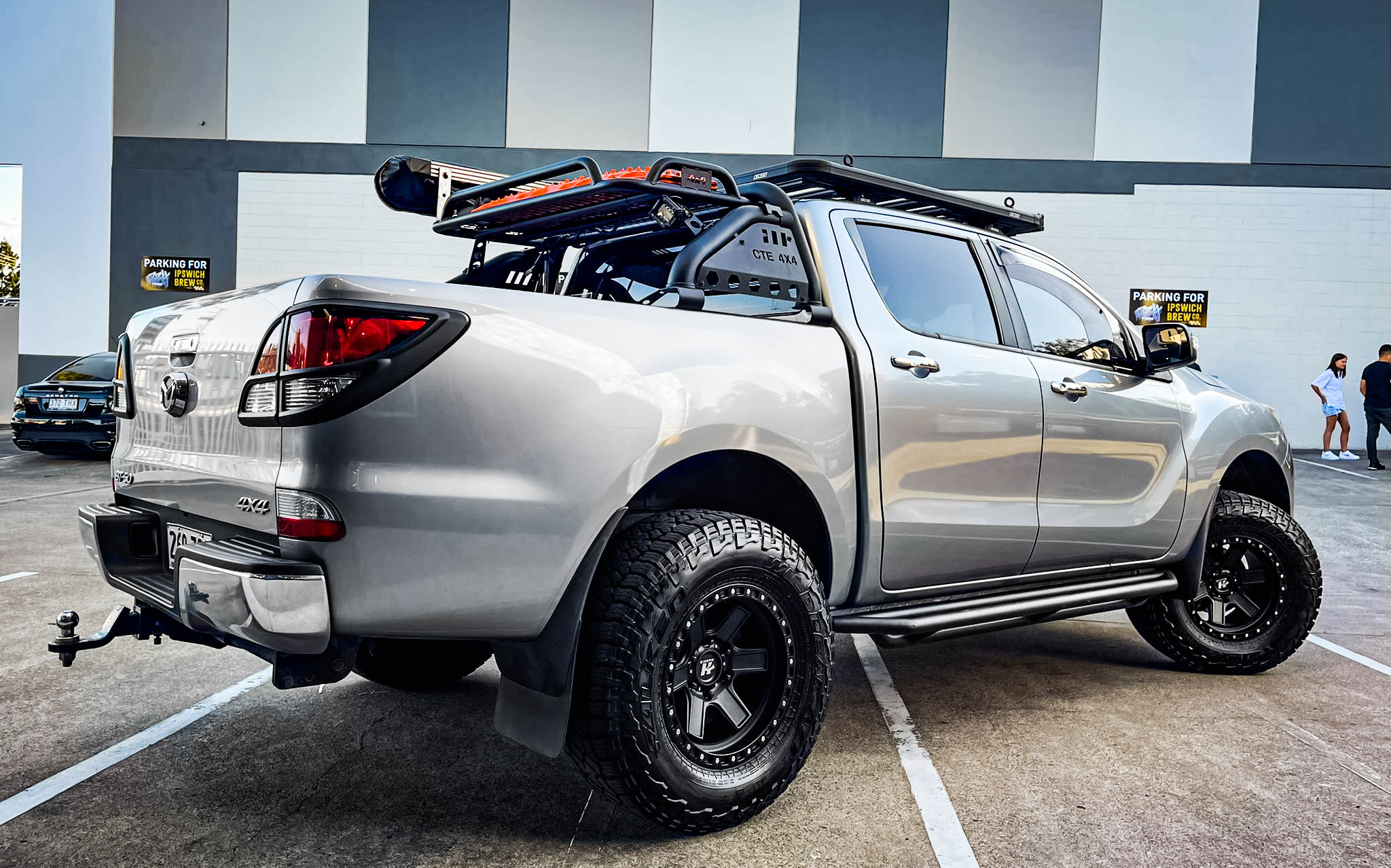 mazda bt-50 hussla marshal matte black wheel #11799