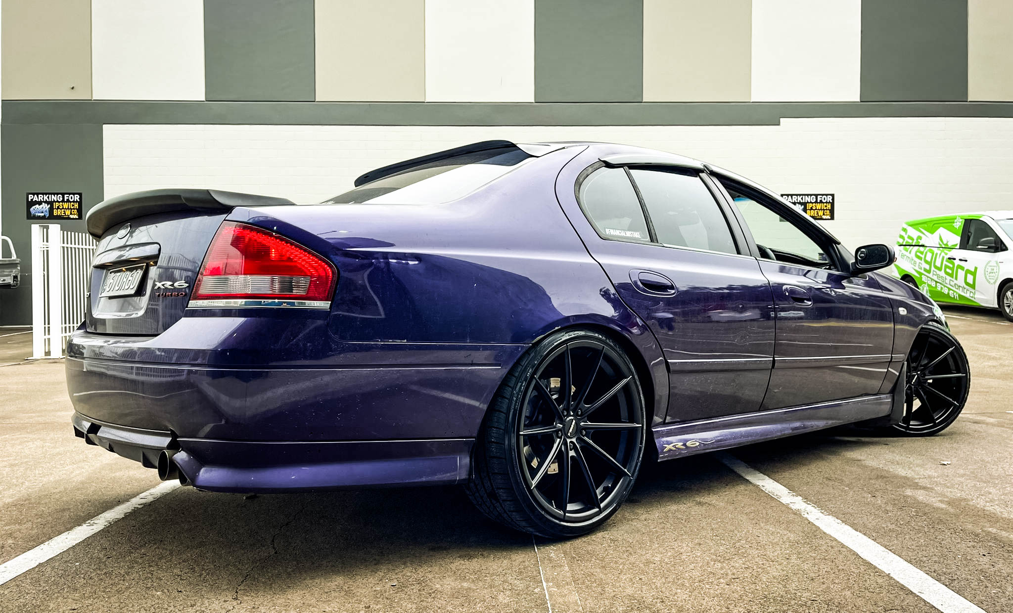 ford falcon hussla moz matte black wheel #11823