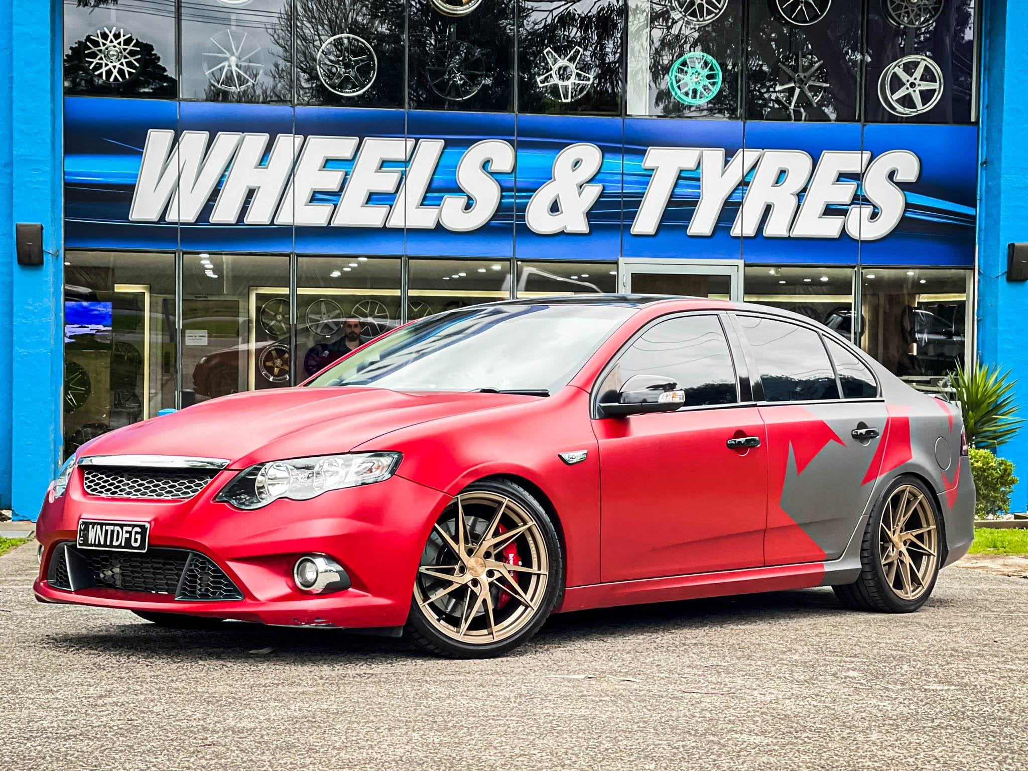 ford falcon vertini rfs1.9 brushed bronze wheel #11866