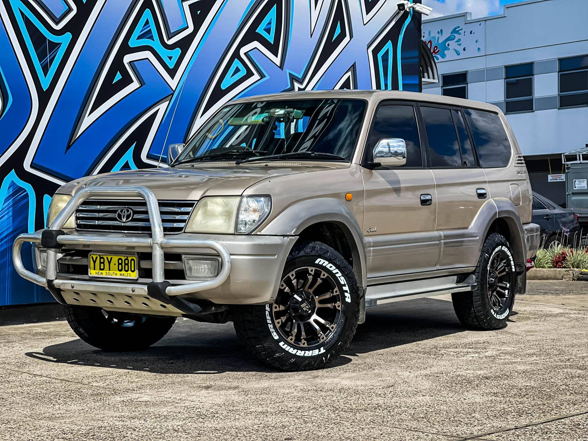 toyota land cruiser prado hussla ambush bronze tint face wheel #11894