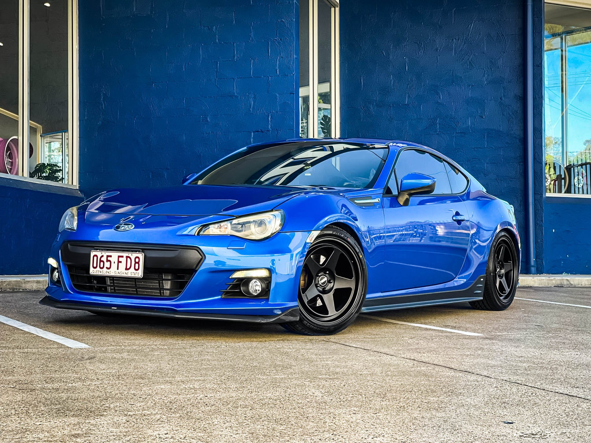 subaru brz hussla nur spec matte black wheel #11906