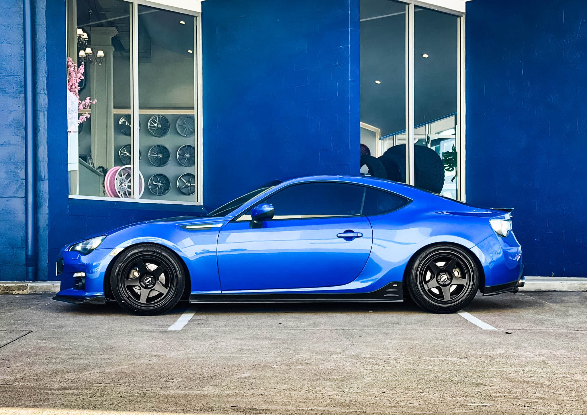 subaru brz hussla nur spec matte black wheel #11906
