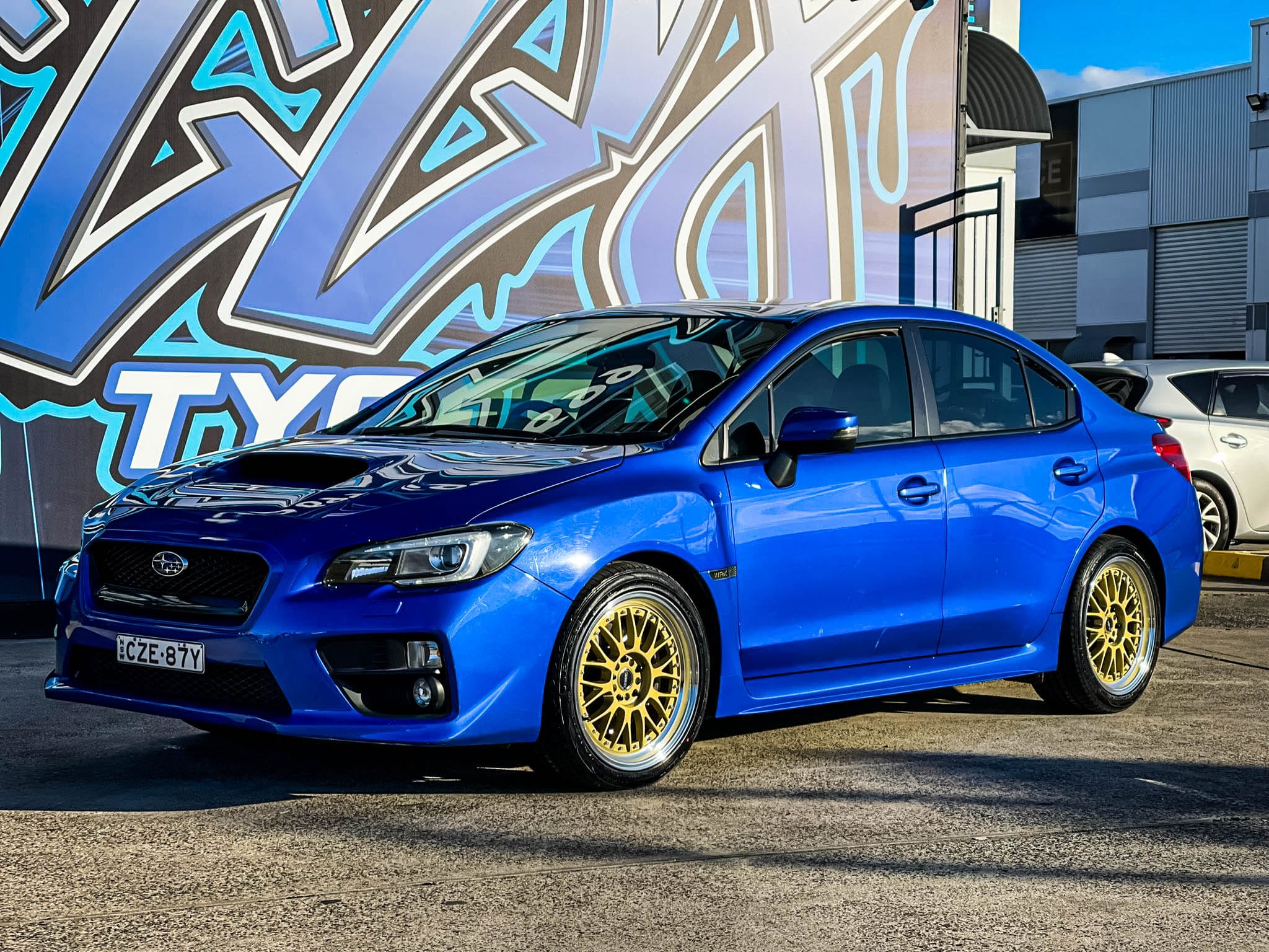 SUBARU WRX HUSSLA 021 GOLD MACHINED LIP Wheel #11915