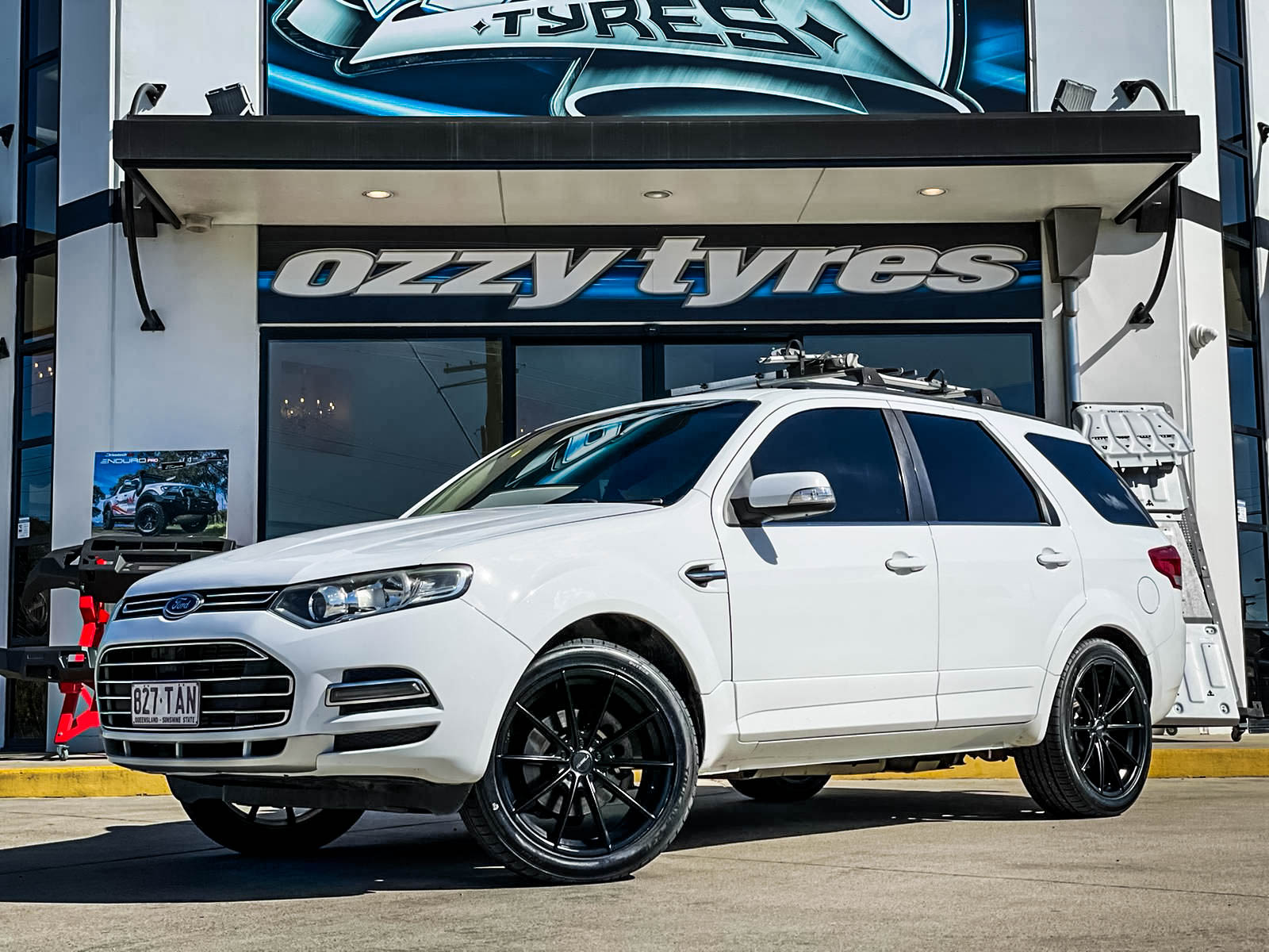 ford territory hussla moz gloss black wheel #11924