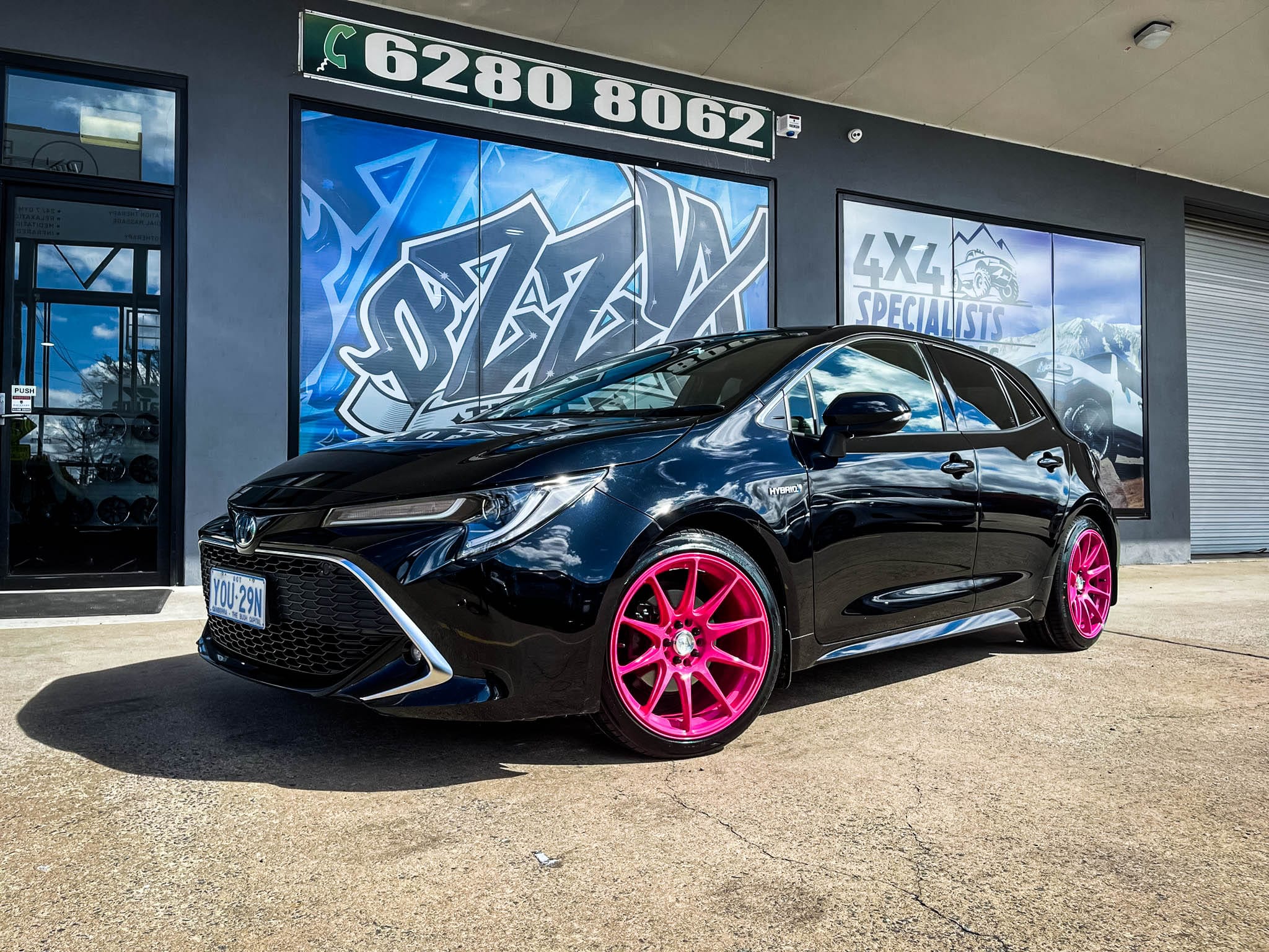 toyota corolla hussla 027 pink wheel #11951