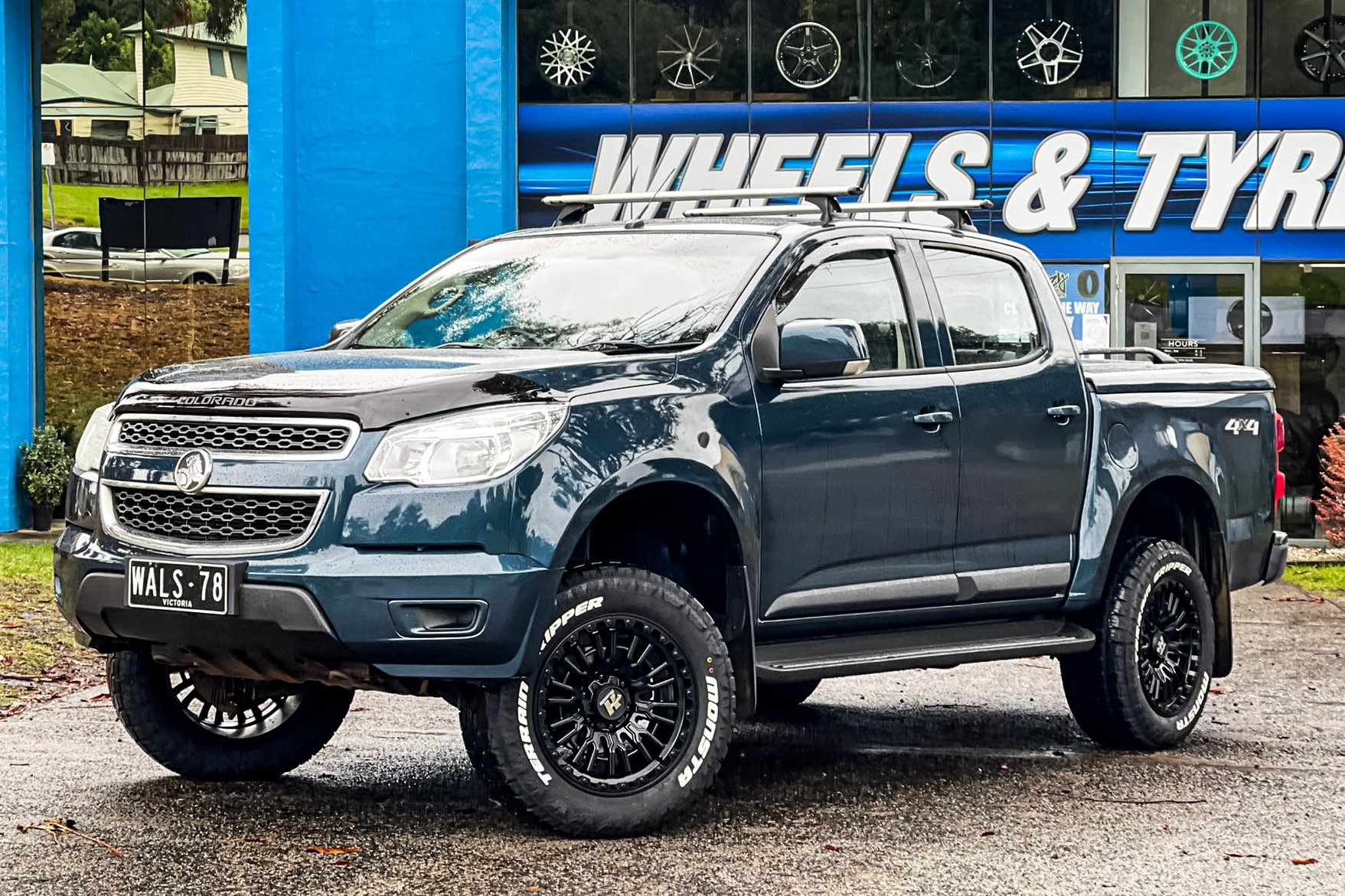 HOLDEN COLORADO HUSSLA SNYPER MATTE BLACK BLACK BOLTS Wheel #11961