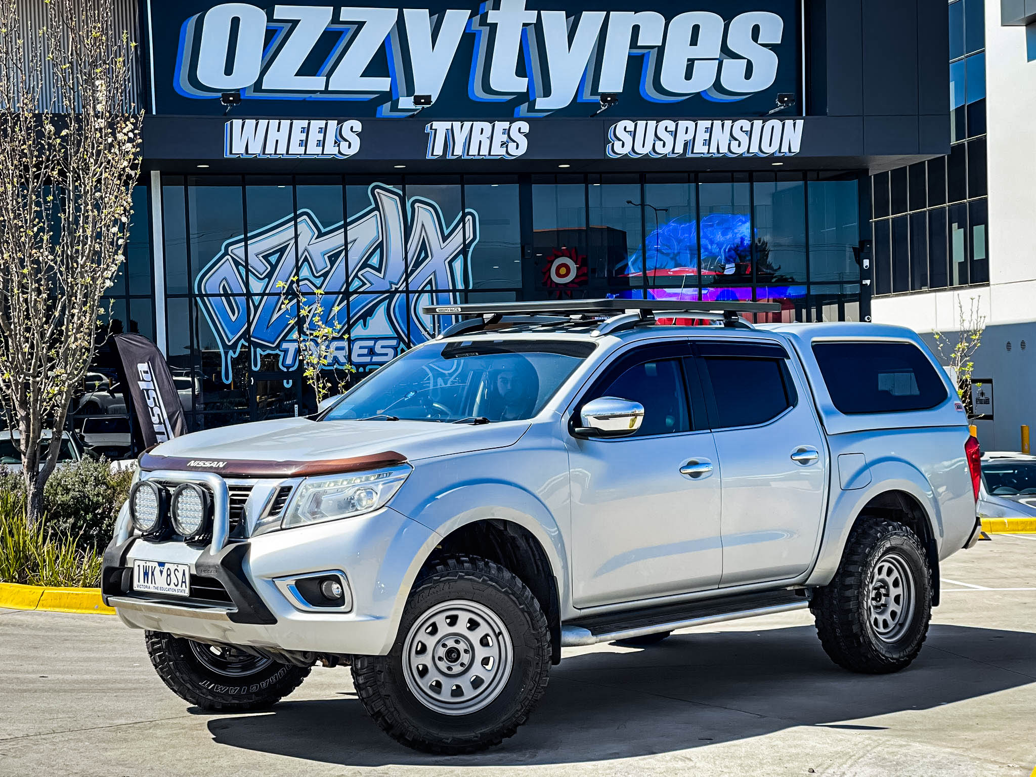 nissan navara revolution steel wheel matte grey wheel #12040