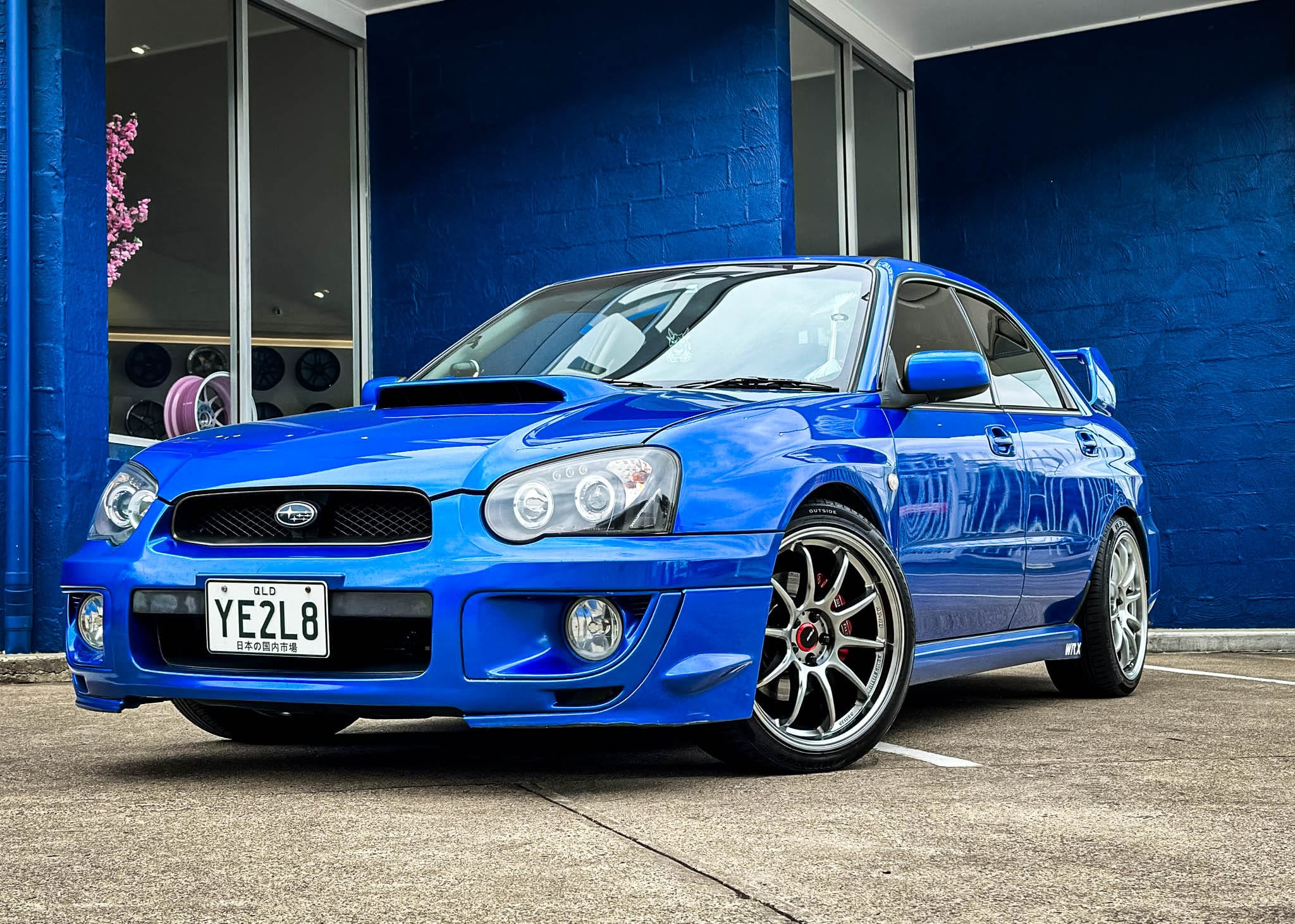 subaru wrx avid av-40 hyper black wheel #12074