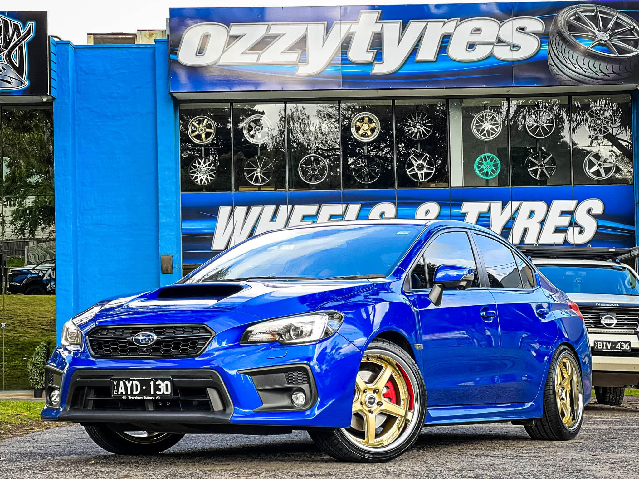 SUBARU WRX VERTINI DRIFT GOLD CHROME LIP Wheel #12075