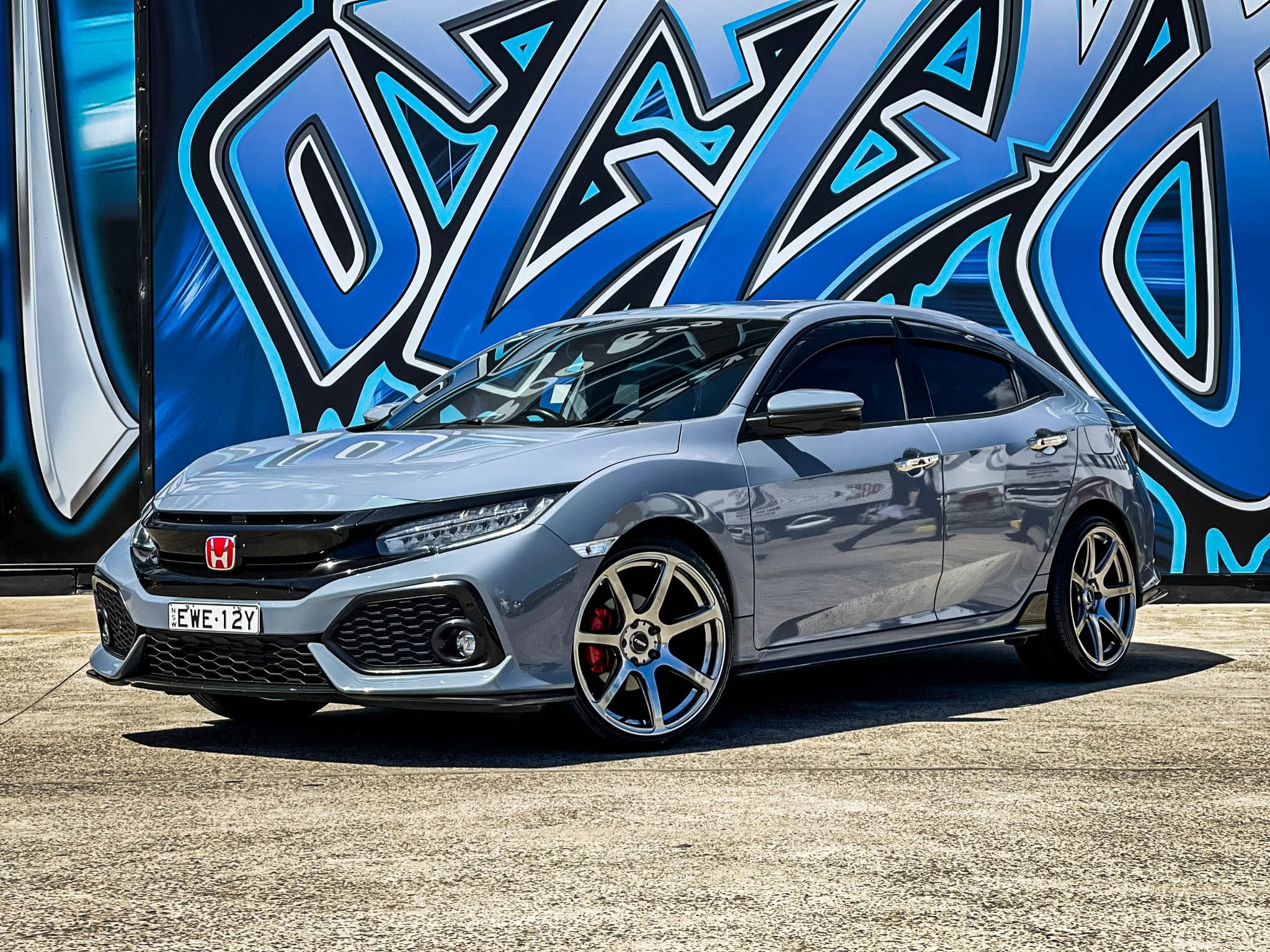 HONDA CIVIC HUSSLA OSAKA HYPER BLACK Wheel #12088